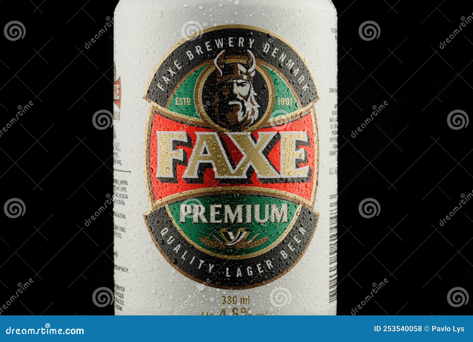 LVIV, UKRAINE - October 13, 2021: Faxe Danish Beer Editorial Stock ...