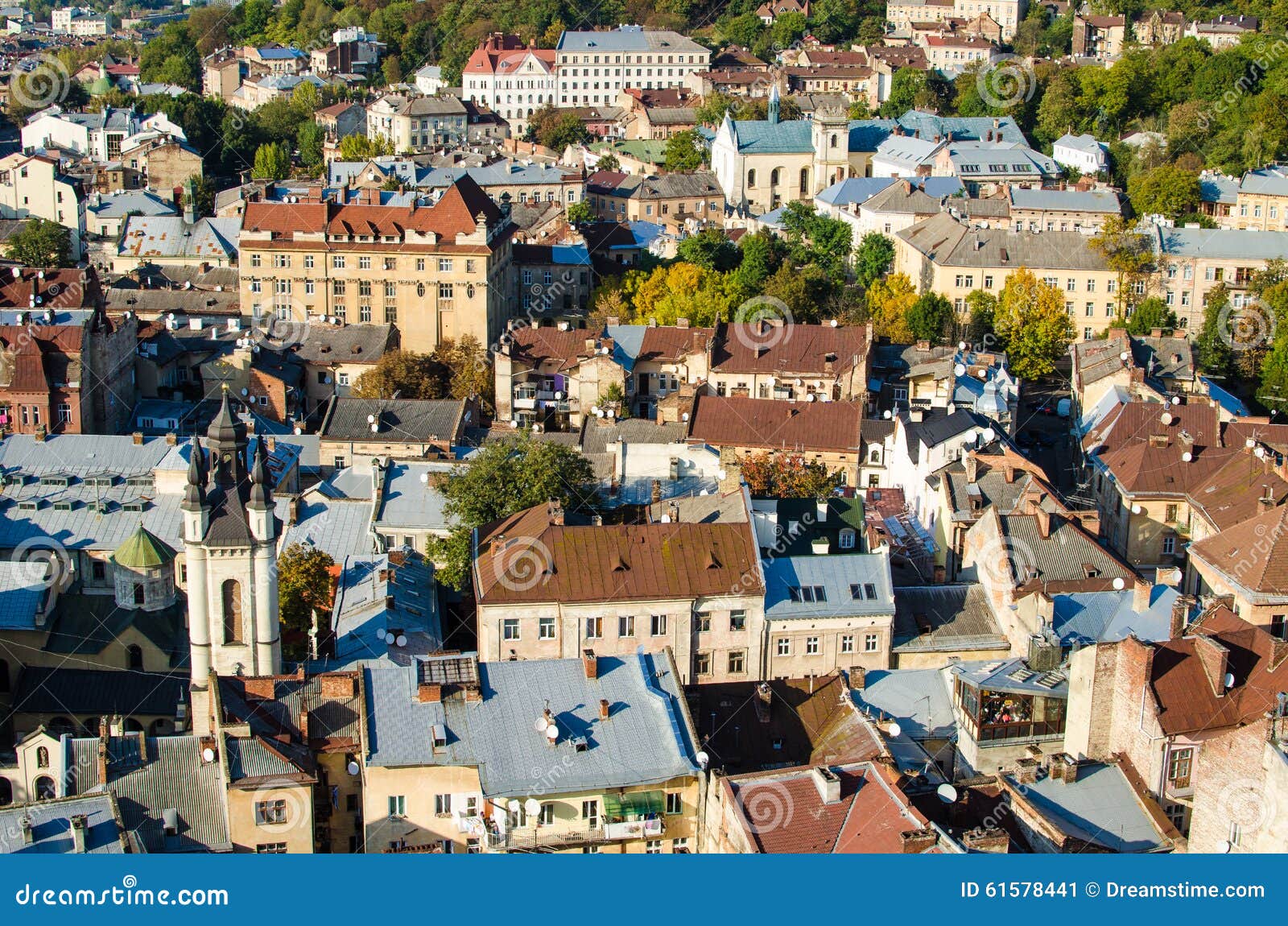 Lvov stock afbeelding. Image of geschiedenis, monument - 61578441