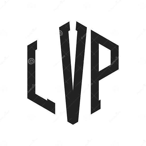 LVP Logo Design. Initial Letter LVP Monogram Logo Using Hexagon Shape ...