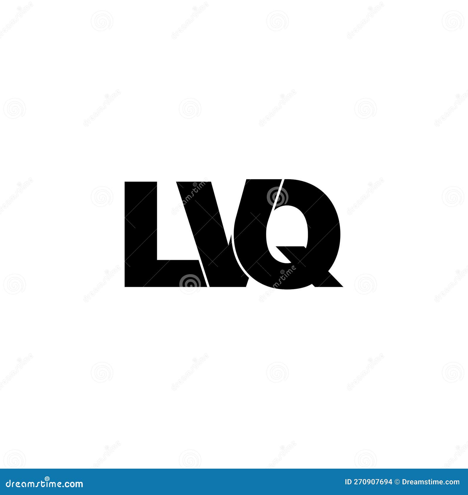 LVQ Letter Monogram Logo Design Vector Stock Vector - Illustration of ...