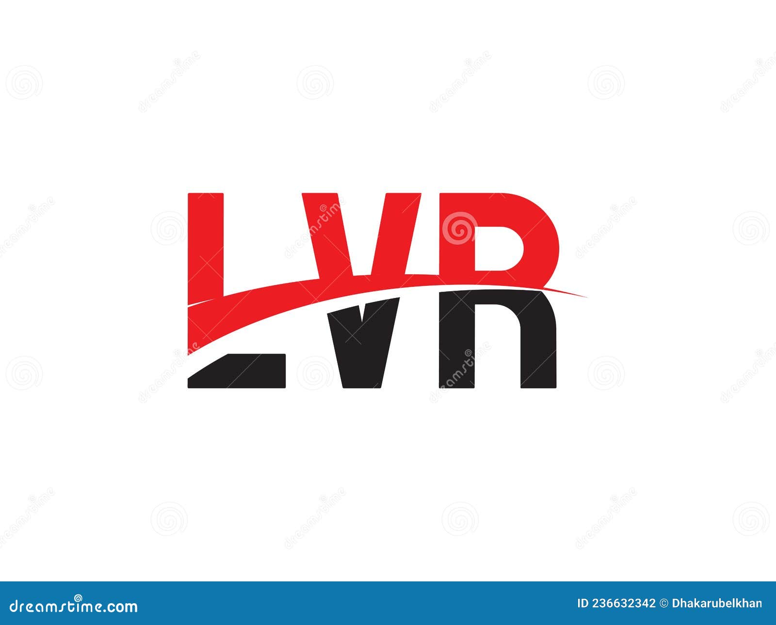 LVR Letter Initial Logo Design Stock Vector - Illustration of shape ...