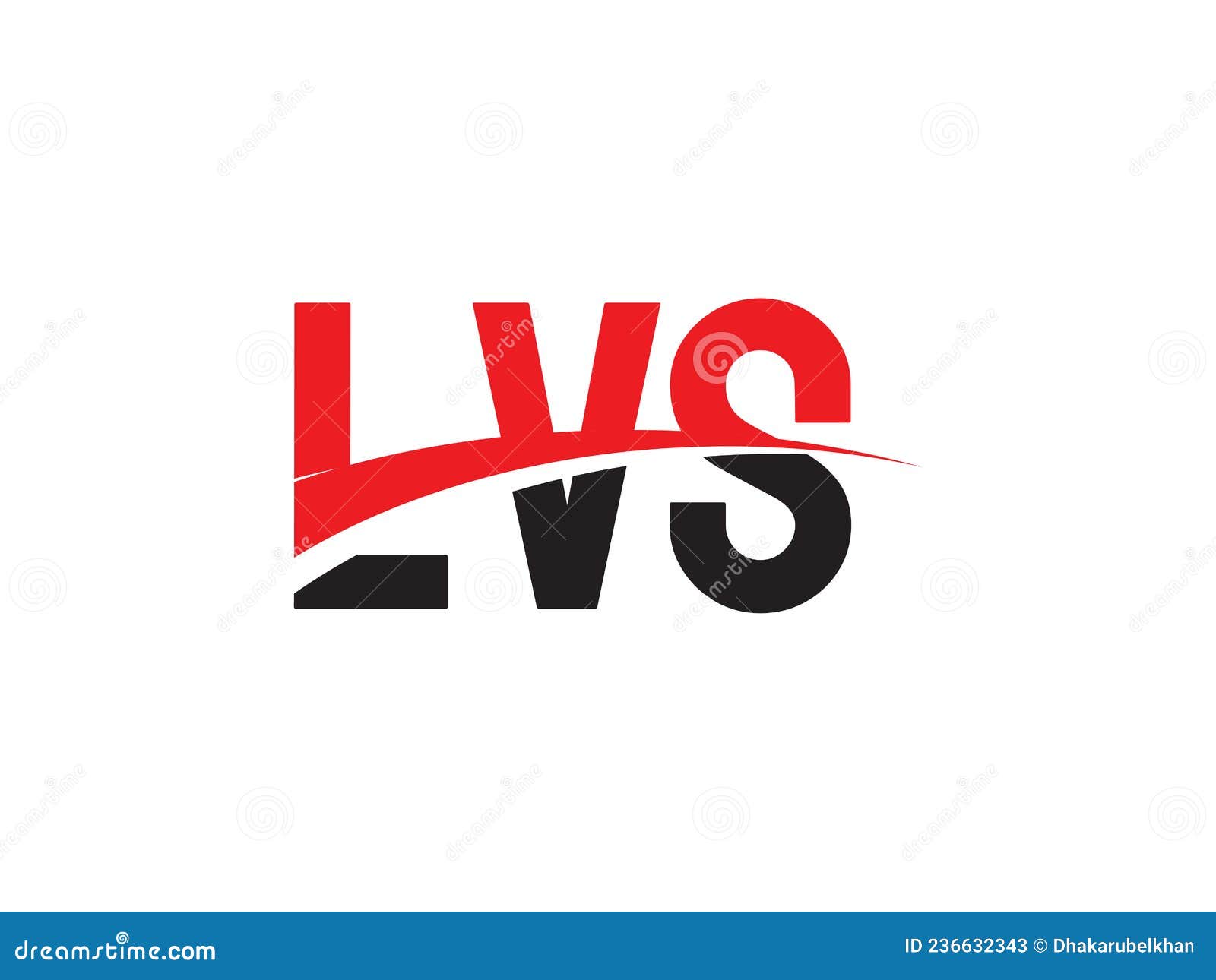 LVS Letter Initial Logo Design Stock Vector - Illustration of text ...