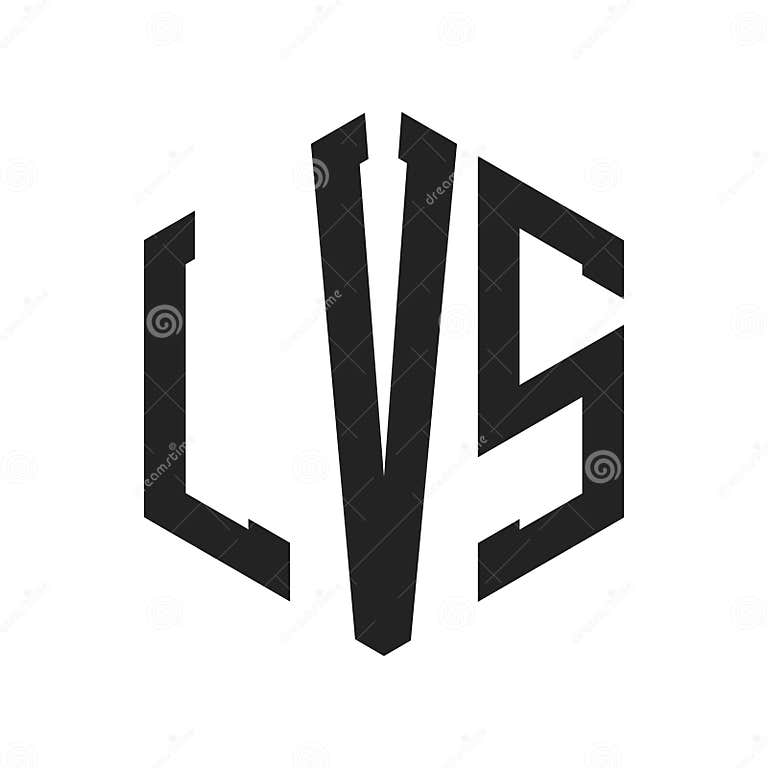 LVS Logo Design. Initial Letter LVS Monogram Logo Using Hexagon Shape ...