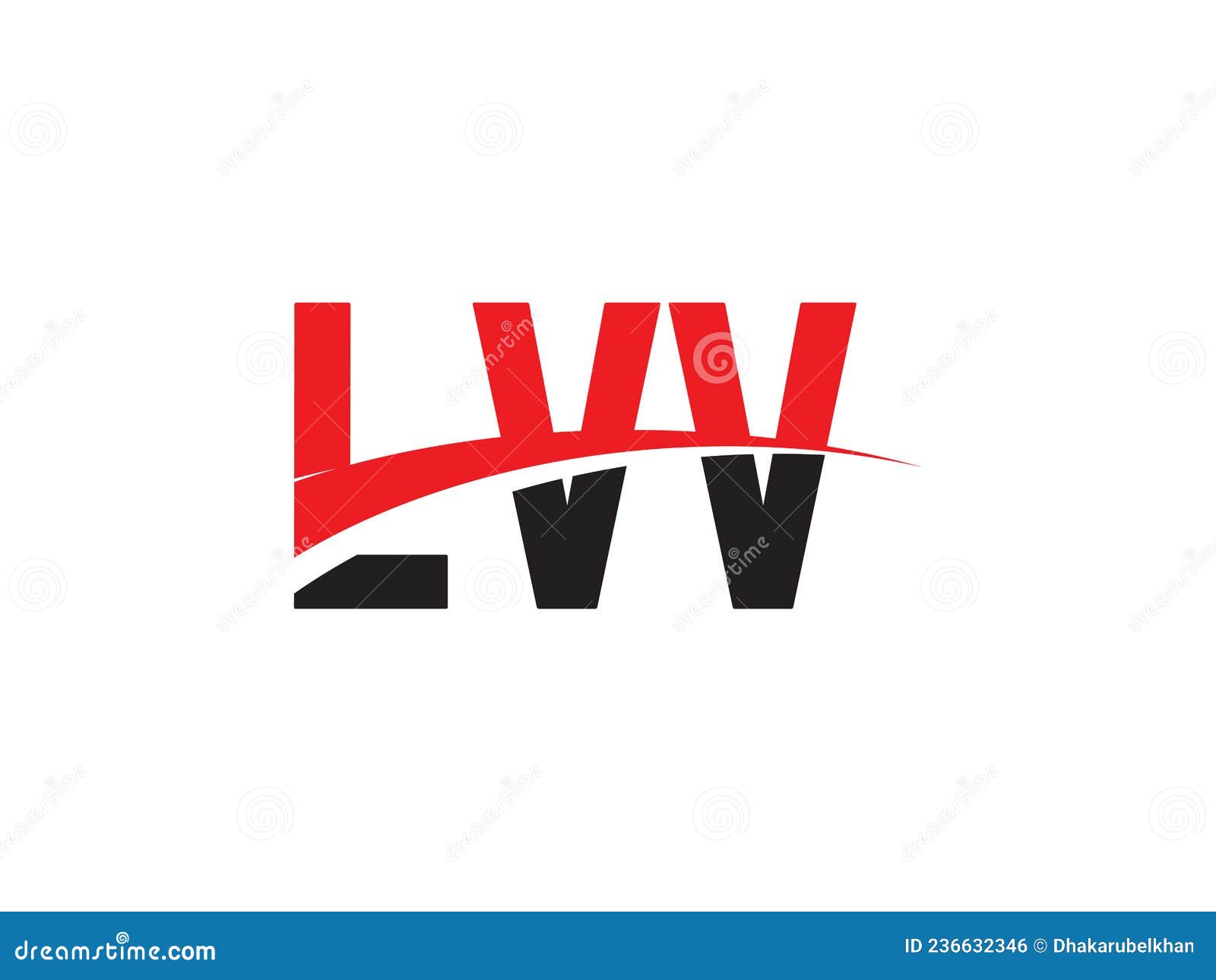 LVV Letter Initial Logo Design Stock Vector - Illustration of swoosh ...