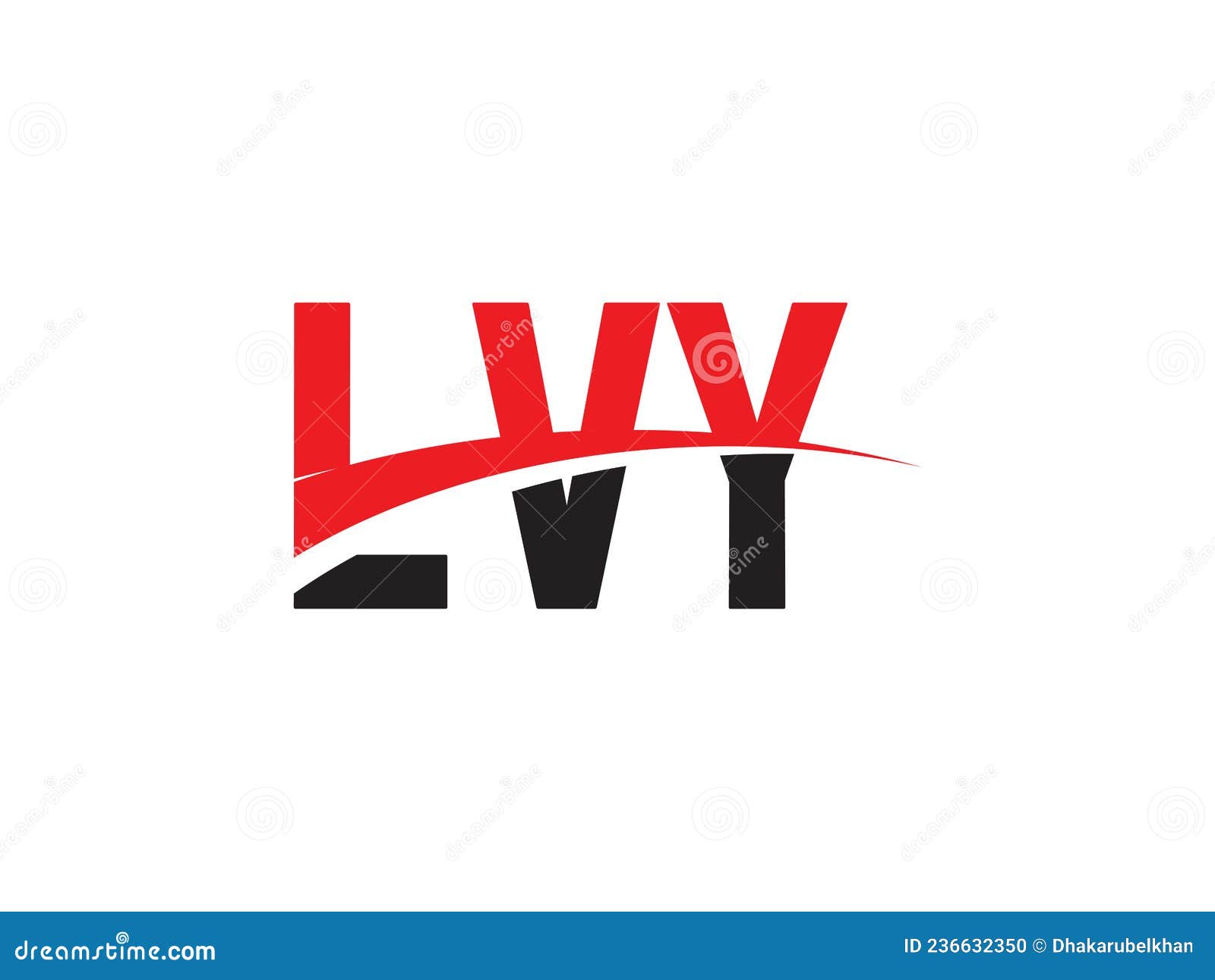 LVY Letter Initial Logo Design Stock Vector - Illustration of swoosh ...