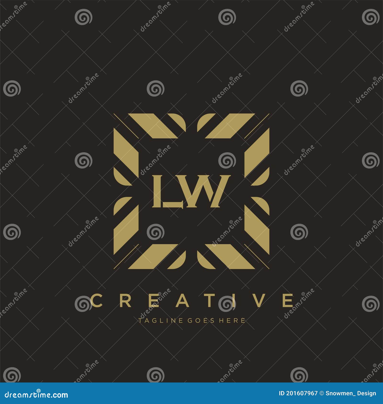 LW Initial Letter Luxury Ornament Monogram Logo Template Vector Stock ...