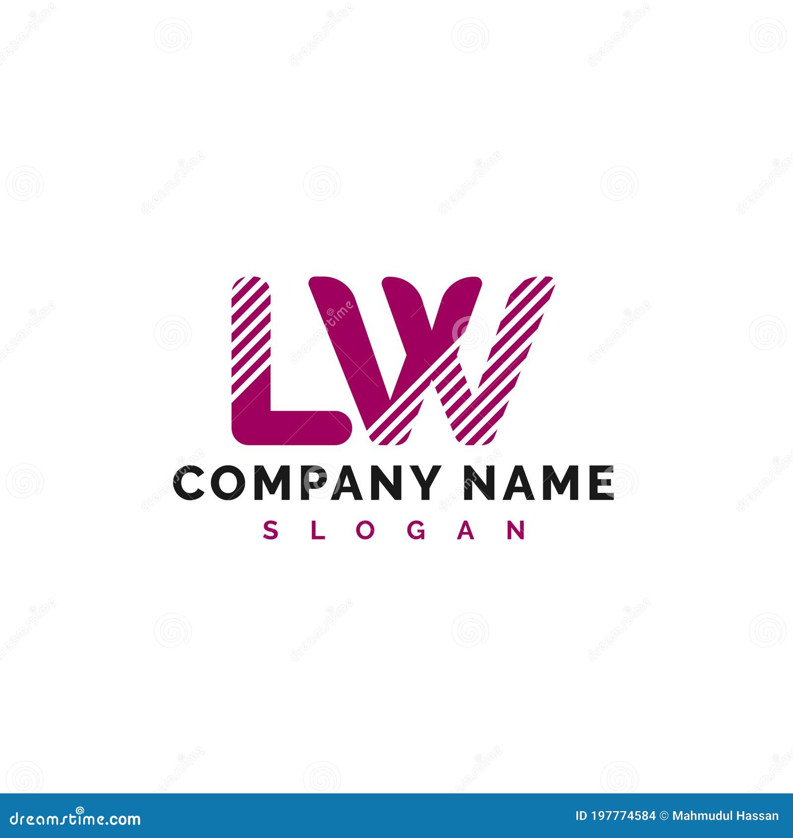 LW Letter Logo Design. LW Letter Logo Vector Illustration - Vector ...