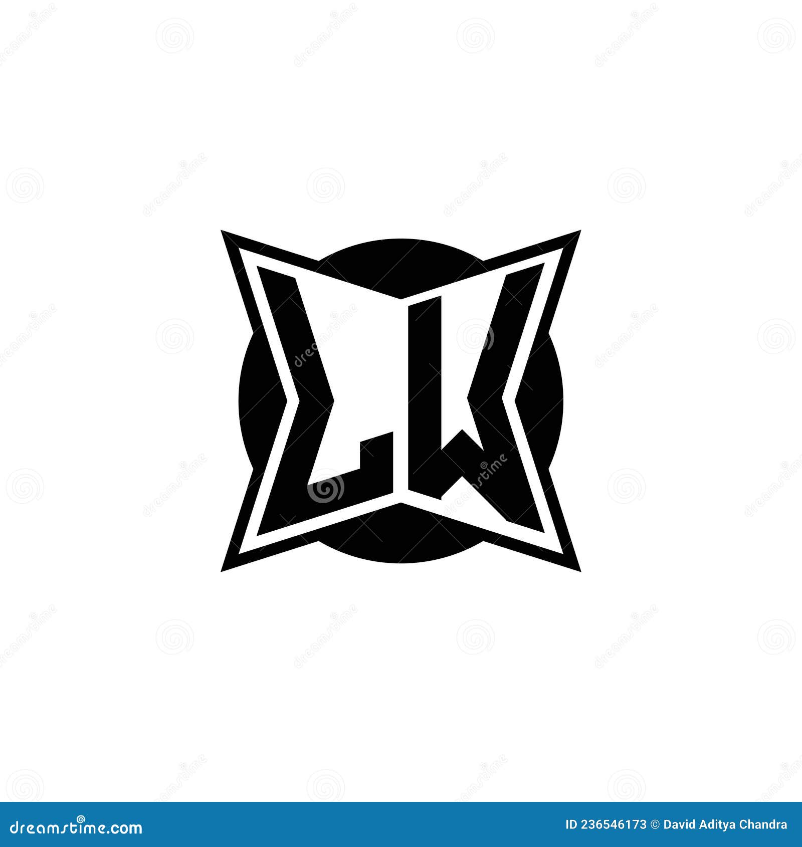 LW Logo Monogram Geometric Modern Design Stock Vector - Illustration of ...