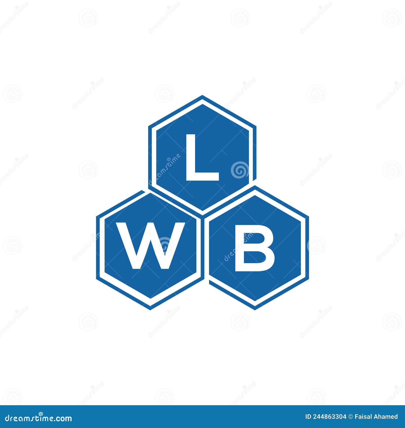 LWB Letter Logo Design On White Background. LWB Creative Initials ...