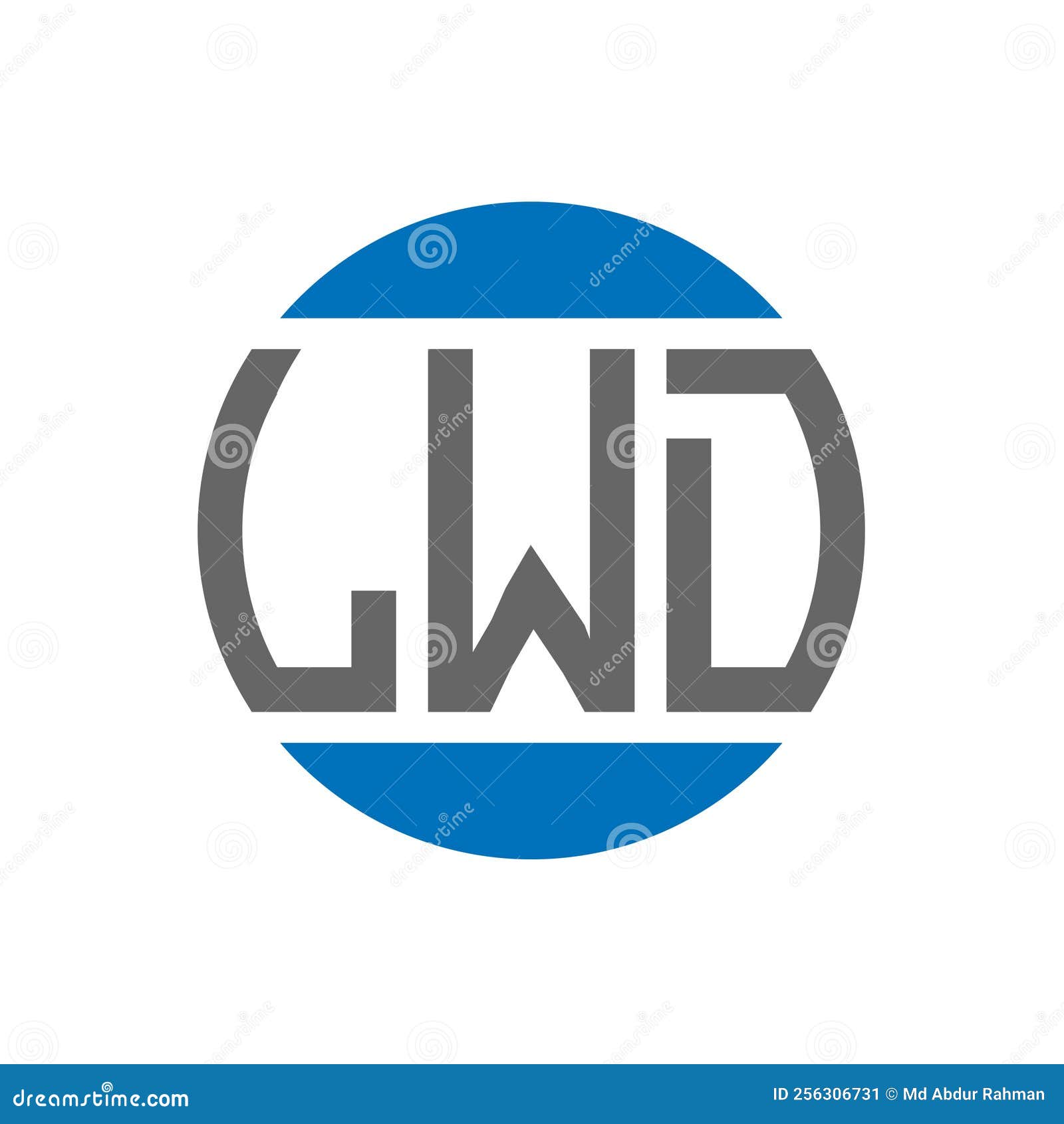 LWD Letter Logo Design on White Background. LWD Creative Initials ...