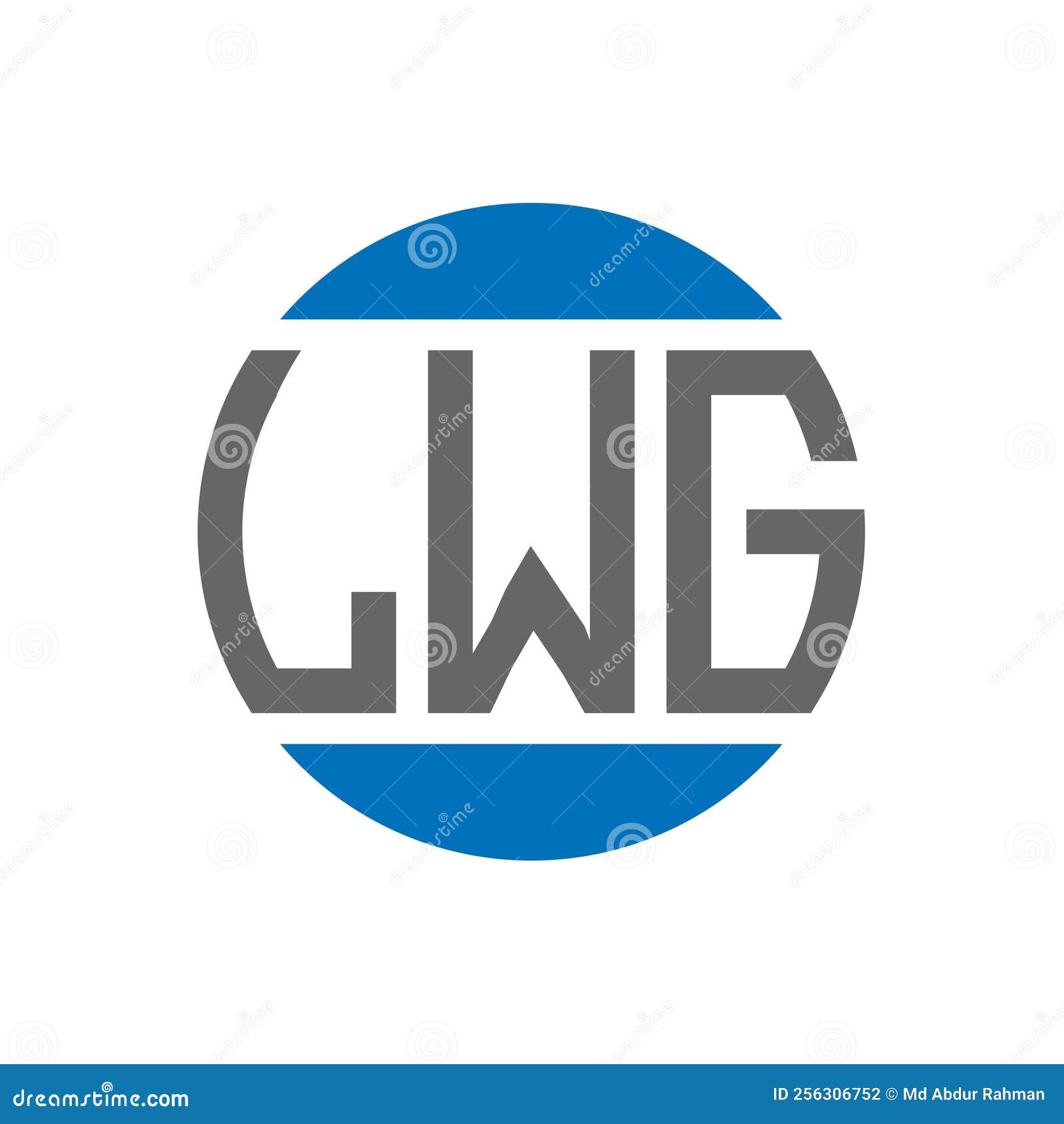 LWG Letter Logo Design on White Background. LWG Creative Initials ...