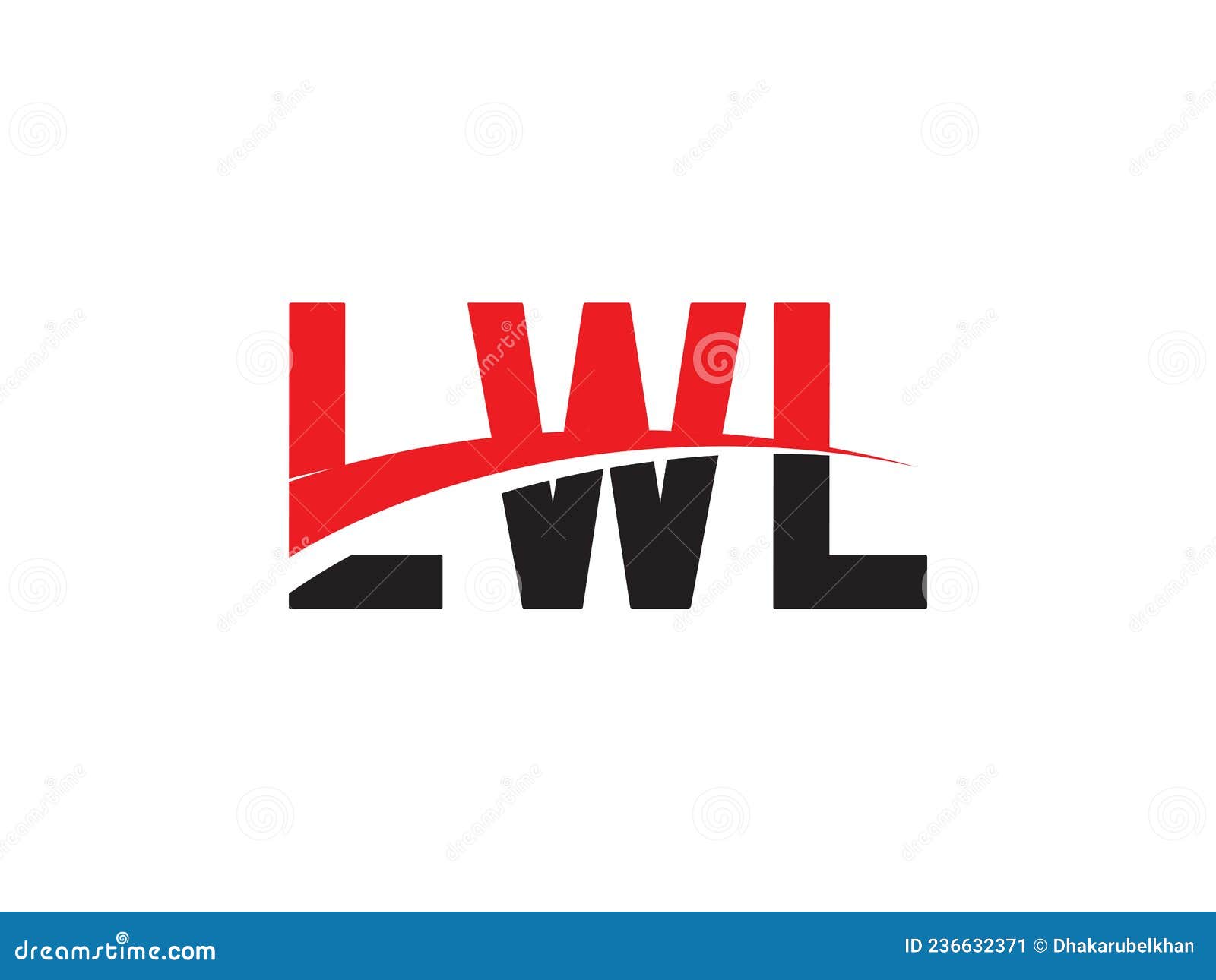 LWL Letter Initial Logo Design Stock Vector - Illustration of company ...