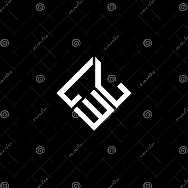 LWL Letter Logo Design on Black Background. LWL Creative Initials ...