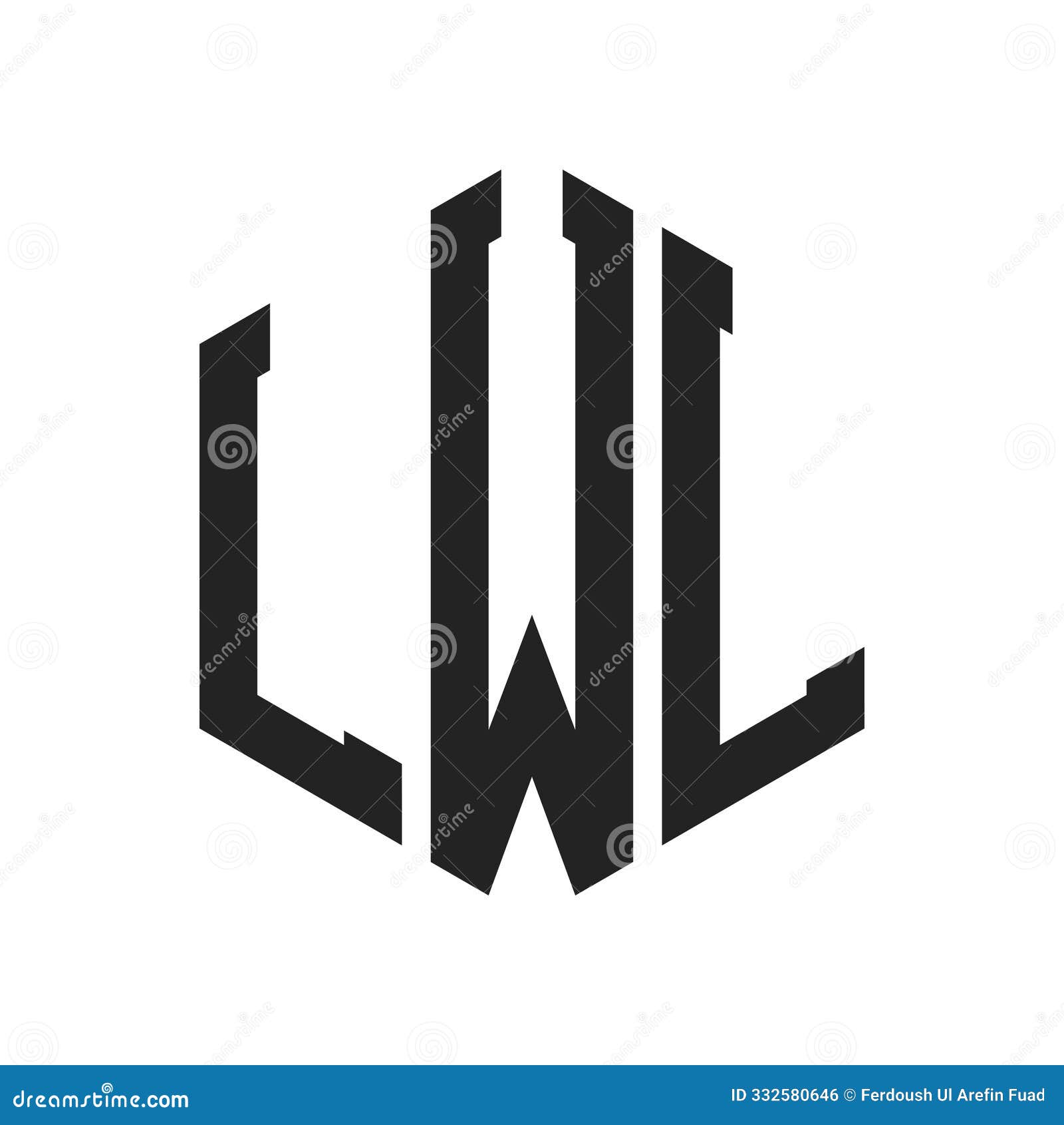 LWL Logo Design. Initial Letter LWL Monogram Logo Using Hexagon Shape ...