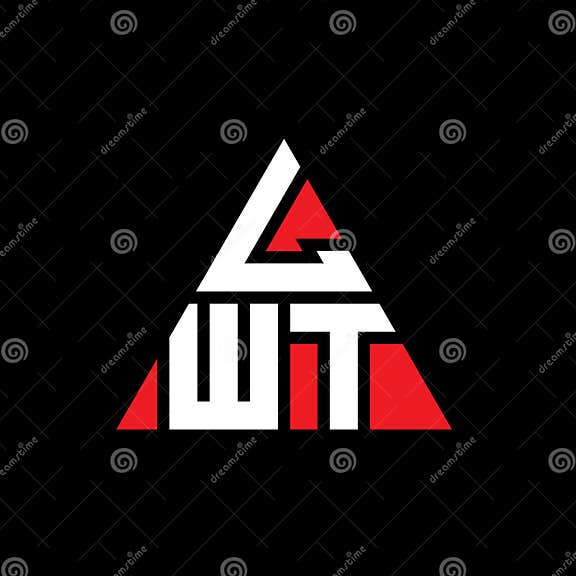 LWT Triangle Letter Logo Design with Triangle Shape. LWT Triangle Logo ...