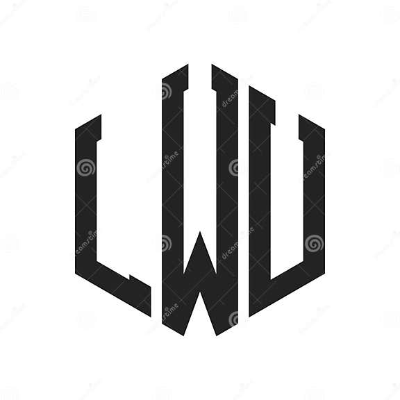 LWU Logo Design. Initial Letter LWU Monogram Logo Using Hexagon Shape ...