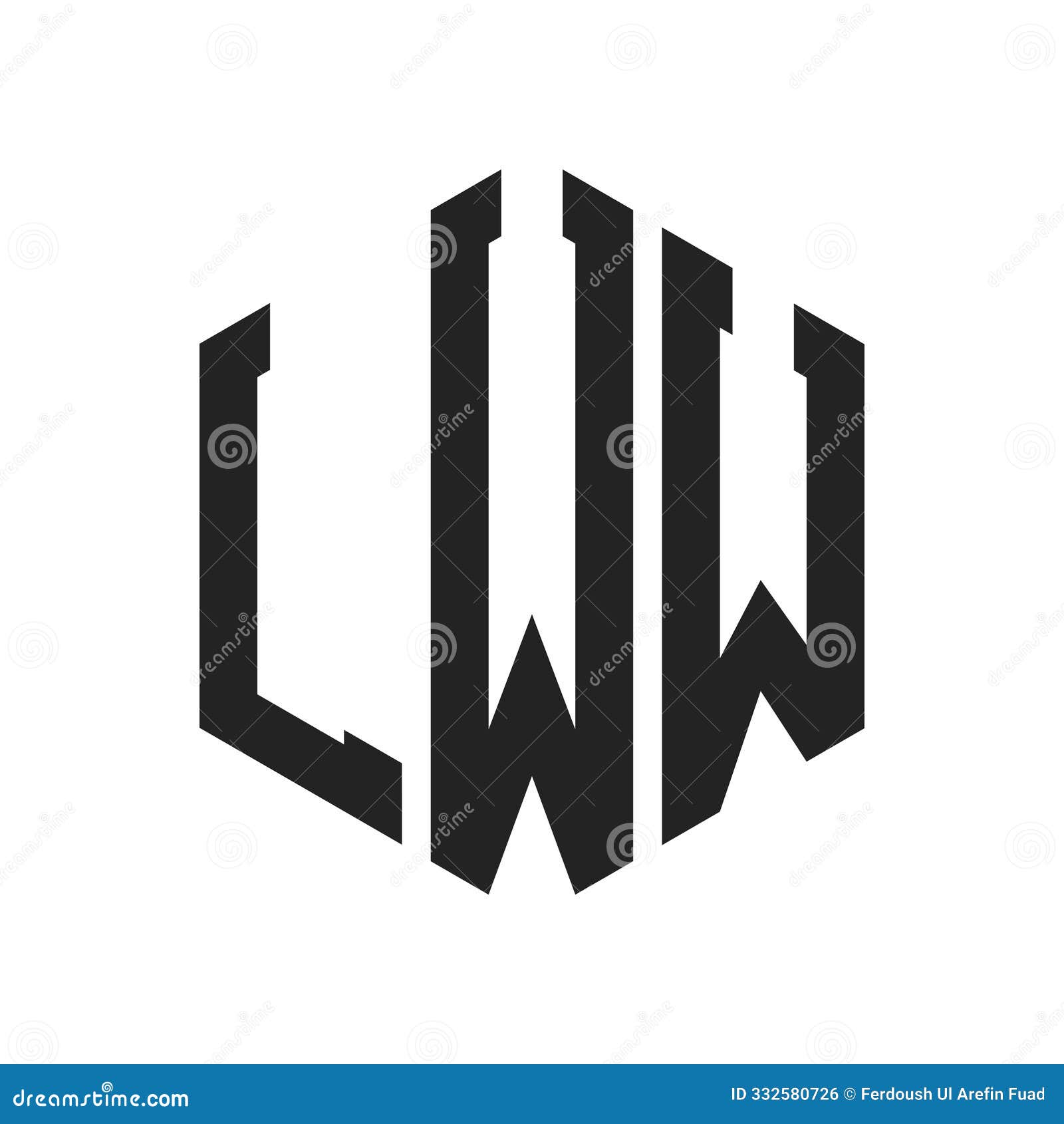 LWW Logo Design. Initial Letter LWW Monogram Logo Using Hexagon Shape ...
