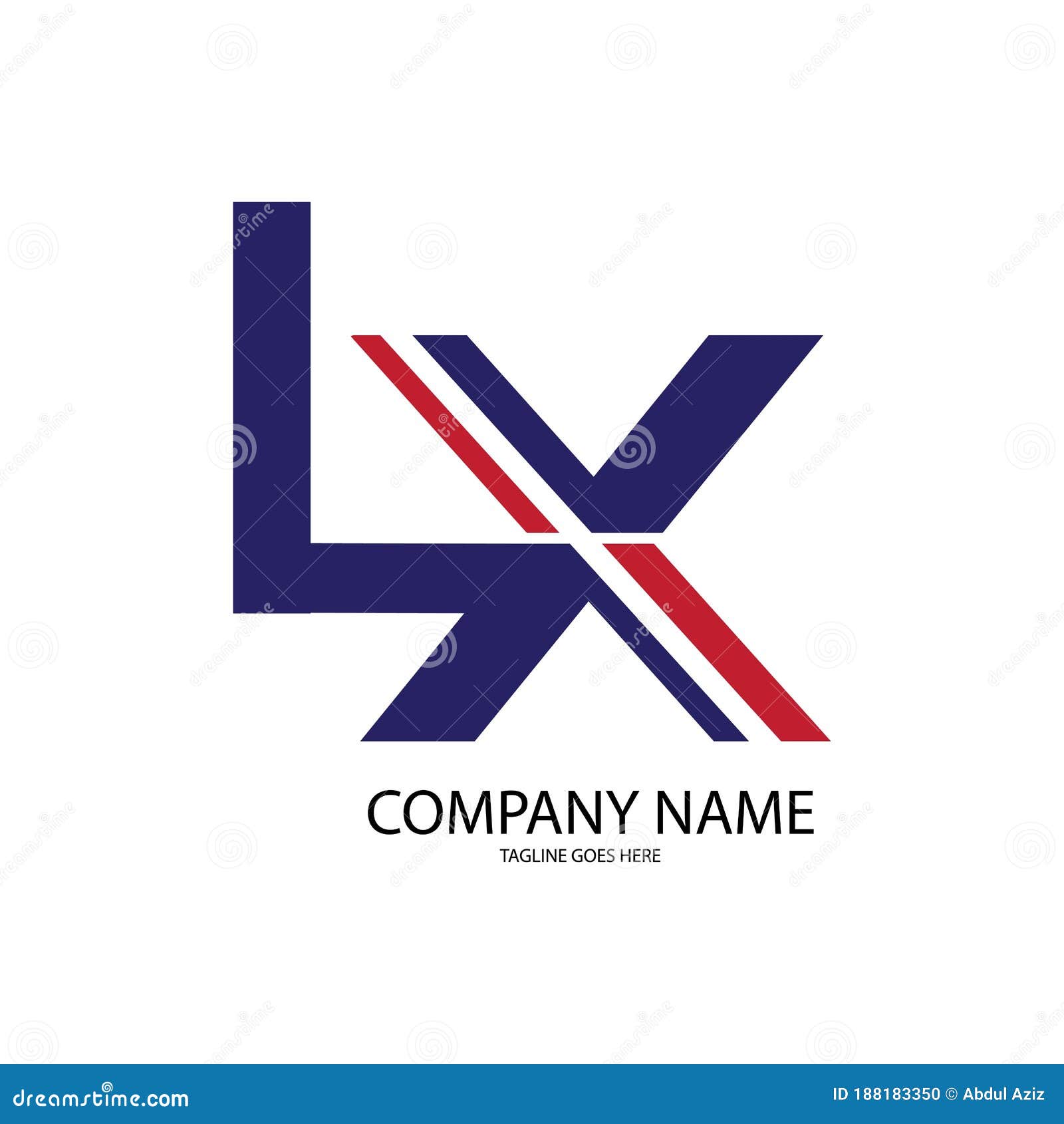 Lx Illustration Icon Logo Vector Stock Vector - Illustration of service ...