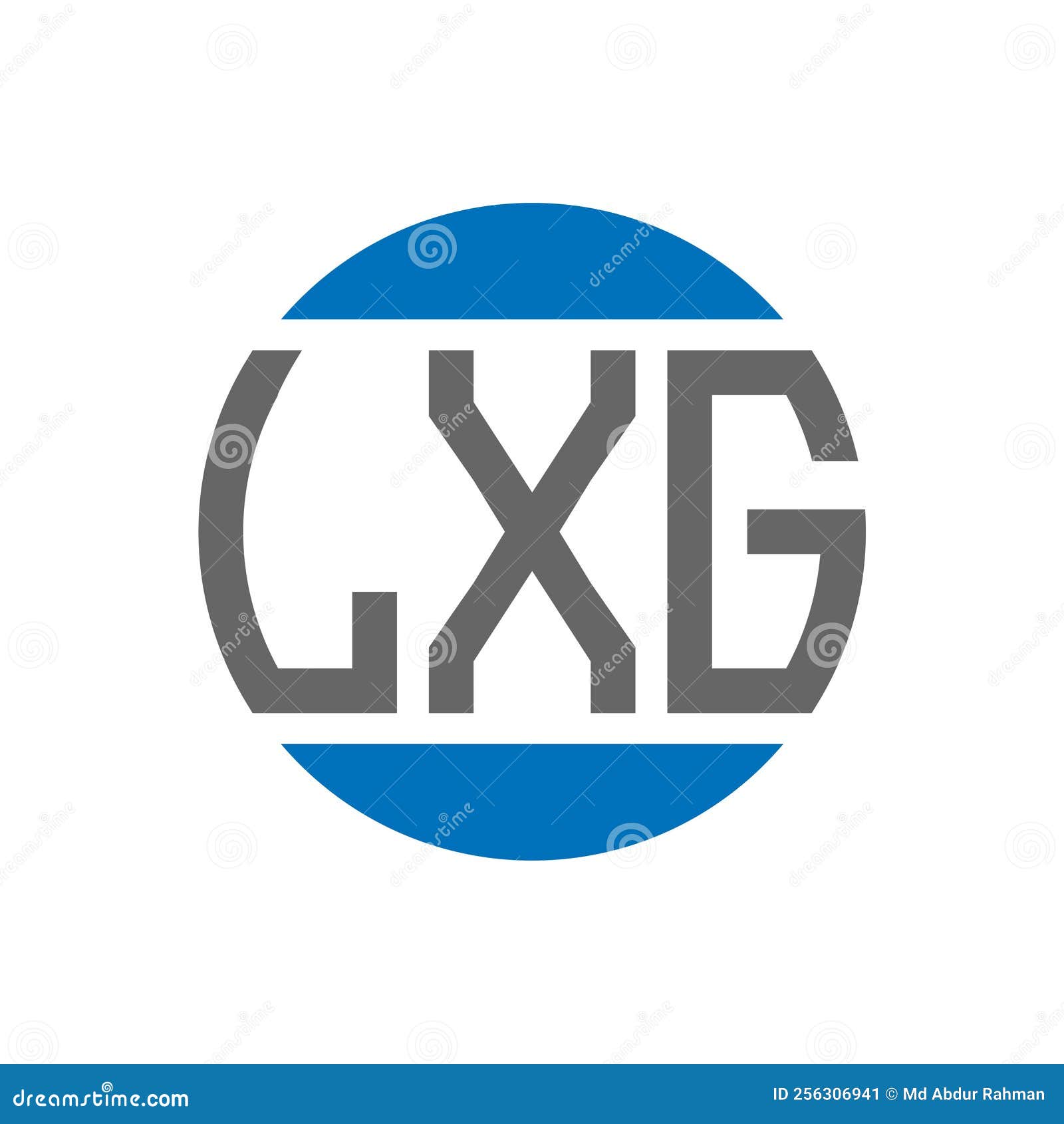 LXG Letter Logo Design on White Background. LXG Creative Initials ...