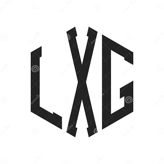 LXG Logo Design. Initial Letter LXG Monogram Logo Using Hexagon Shape ...