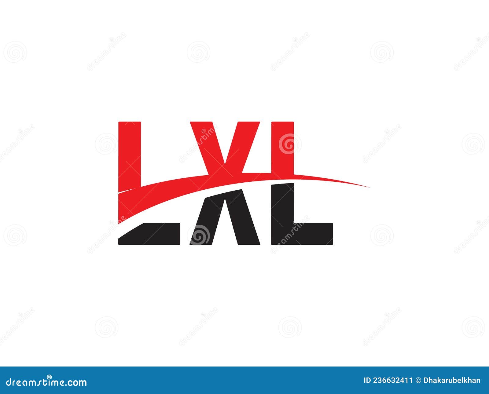 LXL Letter Initial Logo Design Stock Vector - Illustration of font ...