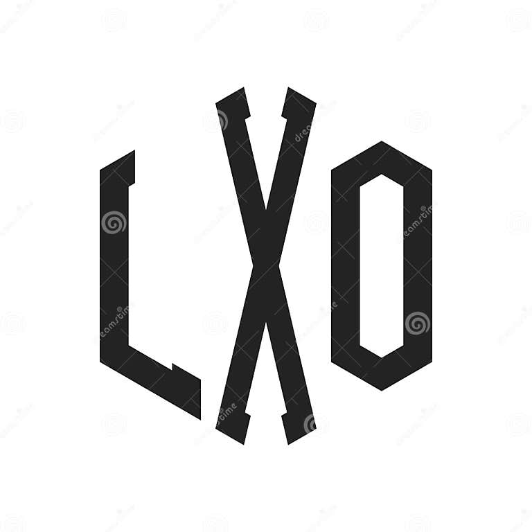 LXO Logo Design. Initial Letter LXO Monogram Logo Using Hexagon Shape ...