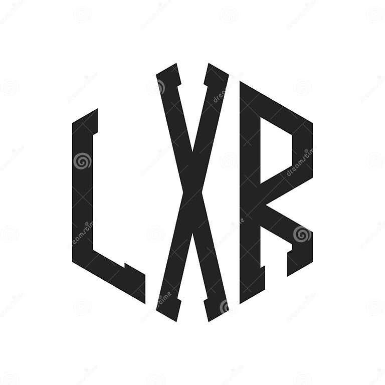 LXR Logo Design. Initial Letter LXR Monogram Logo Using Hexagon Shape ...