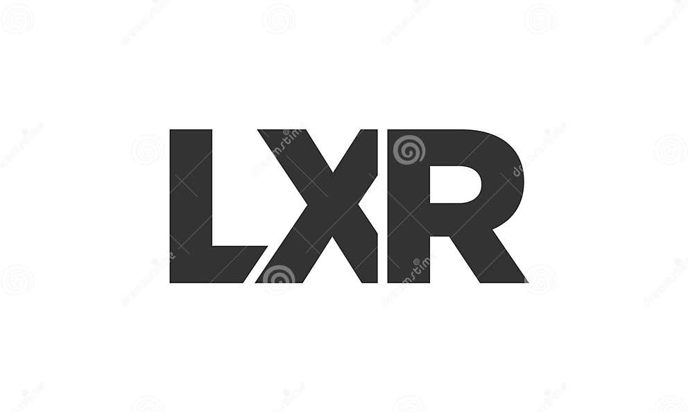 LXR Logo Design Template with Strong and Modern Bold Text. Initial ...