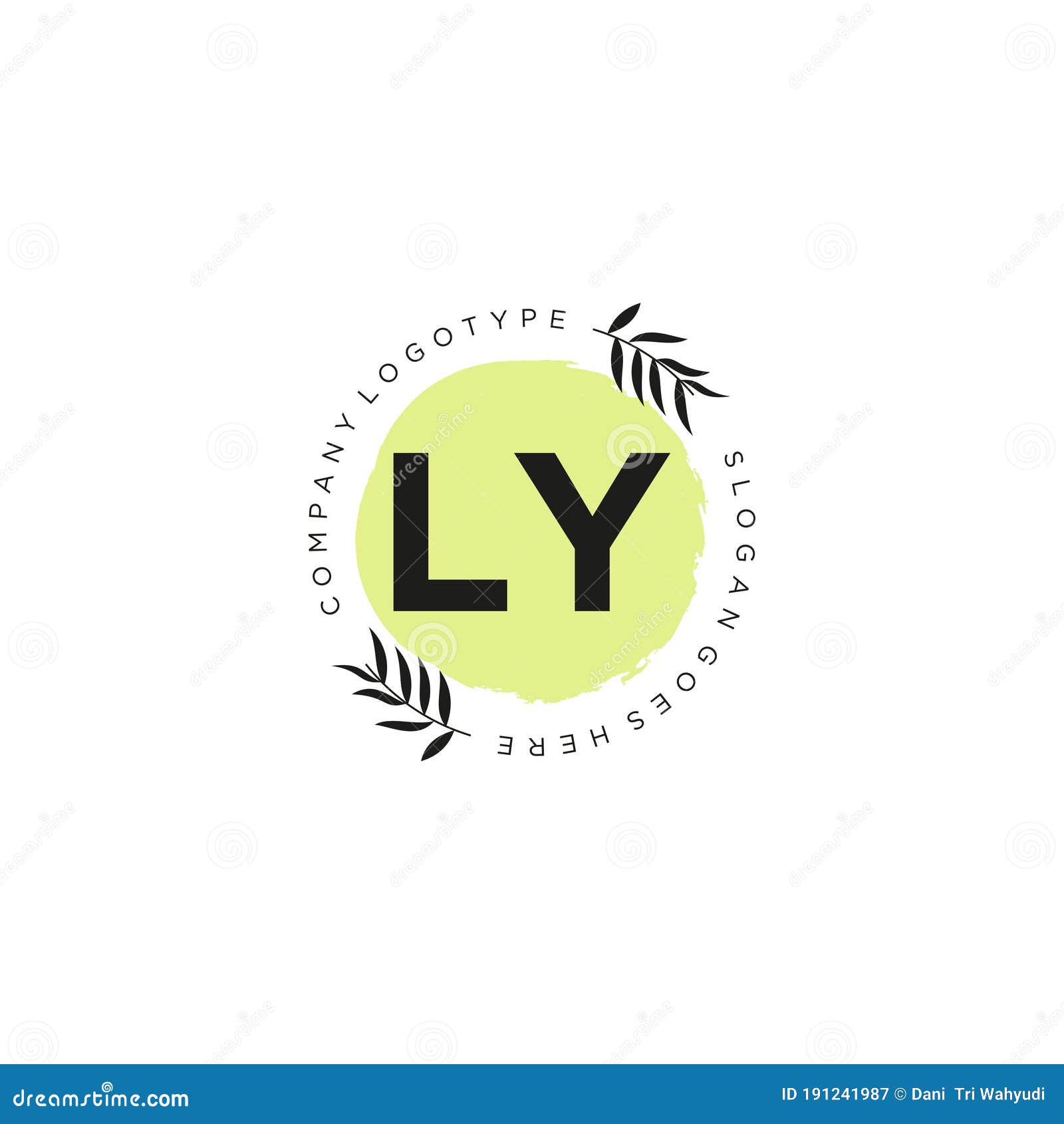 LY Letter Logo Icon Design Template Elements Stock Vector ...