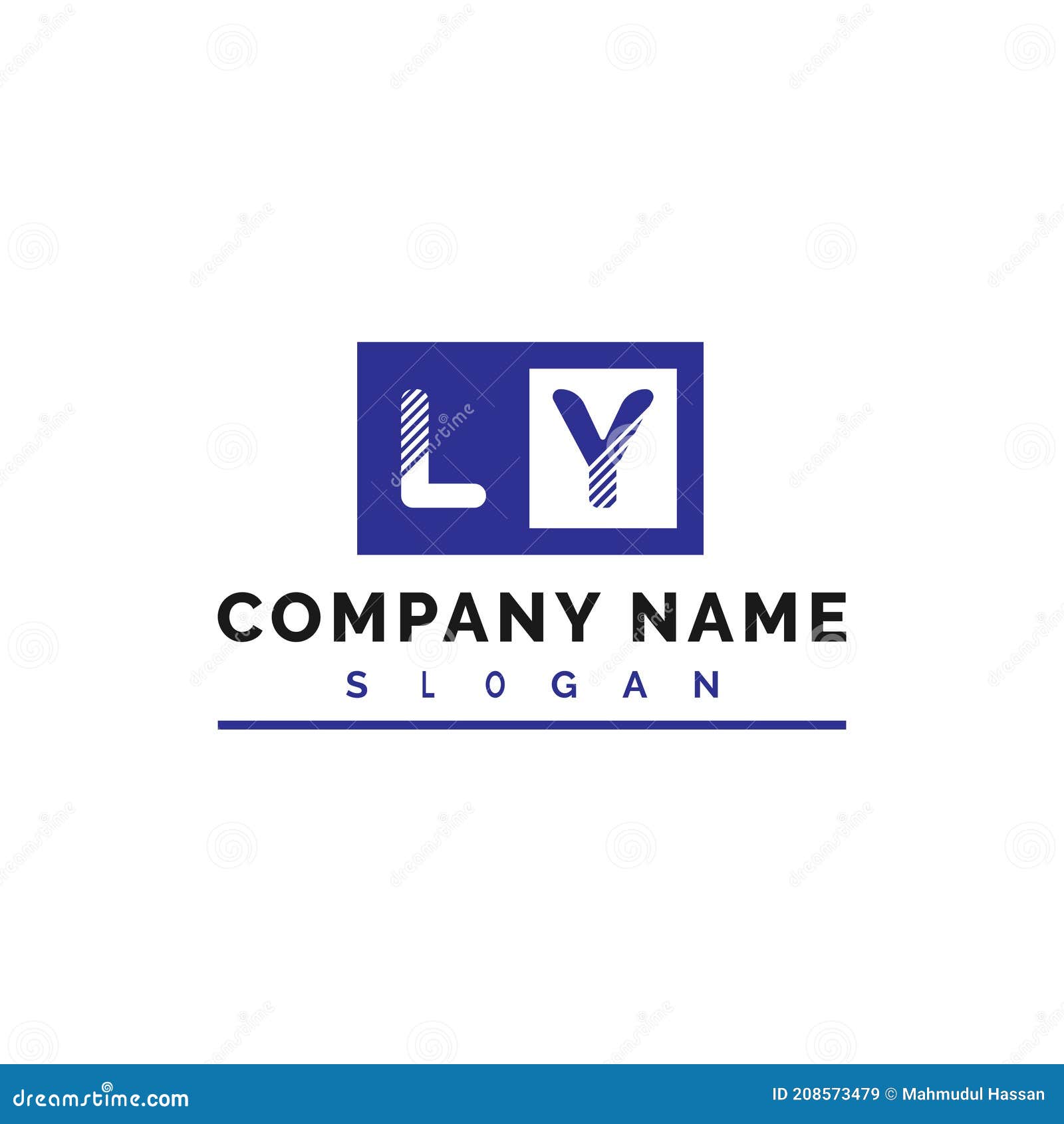 LY Logo Design. LY Letter Logo Vector Illustration - Vector Stock ...