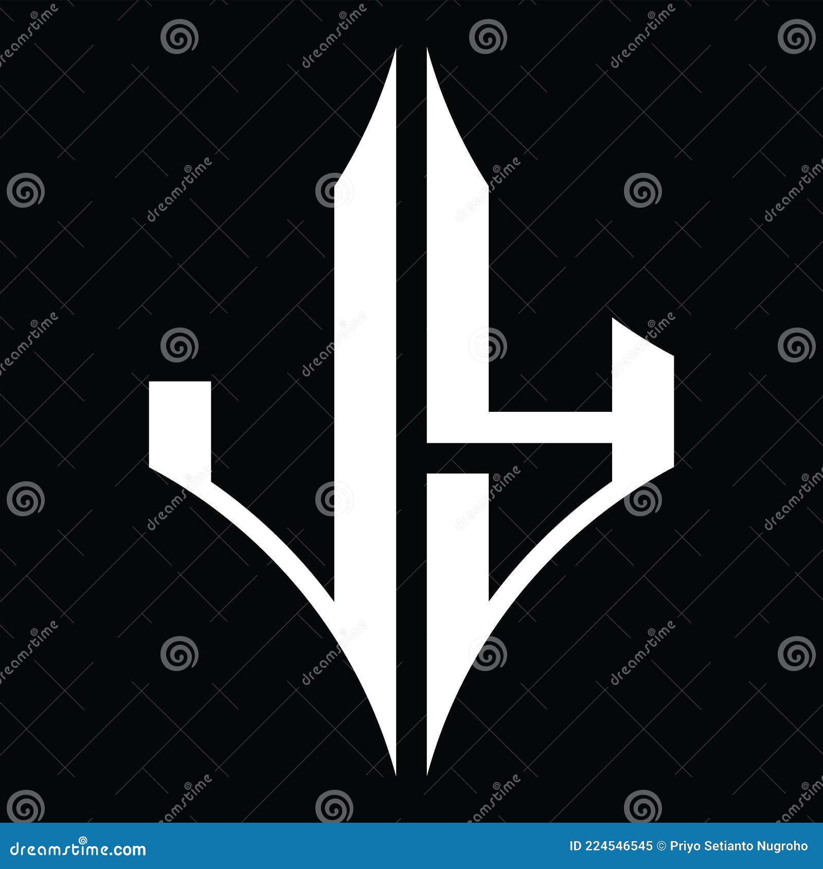 LY Logo Monogram with Diamond Shape Design Template Stock Vector ...