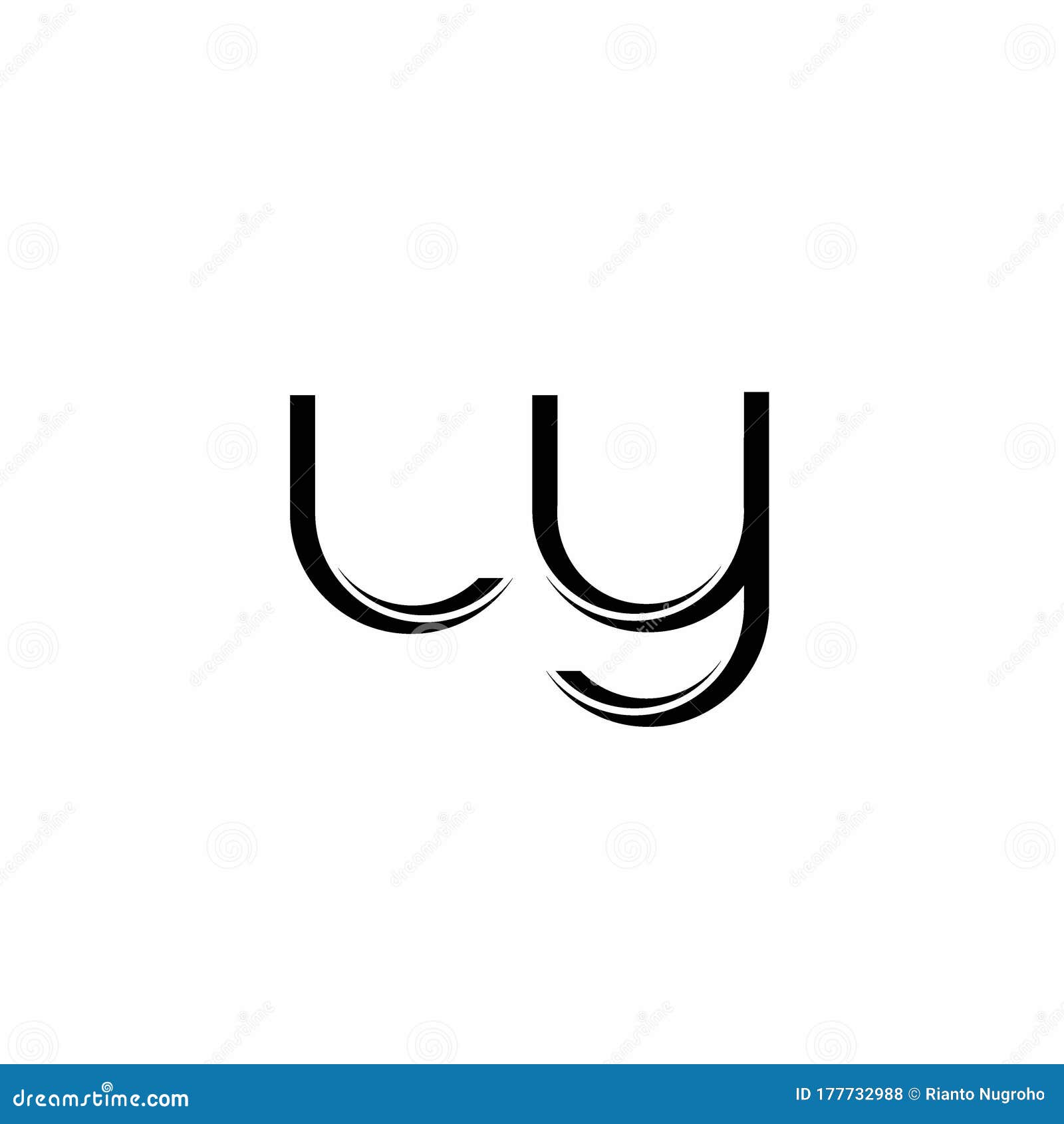 LY Logo Monogram with Slice Rounded Modern Design Template Stock Vector ...