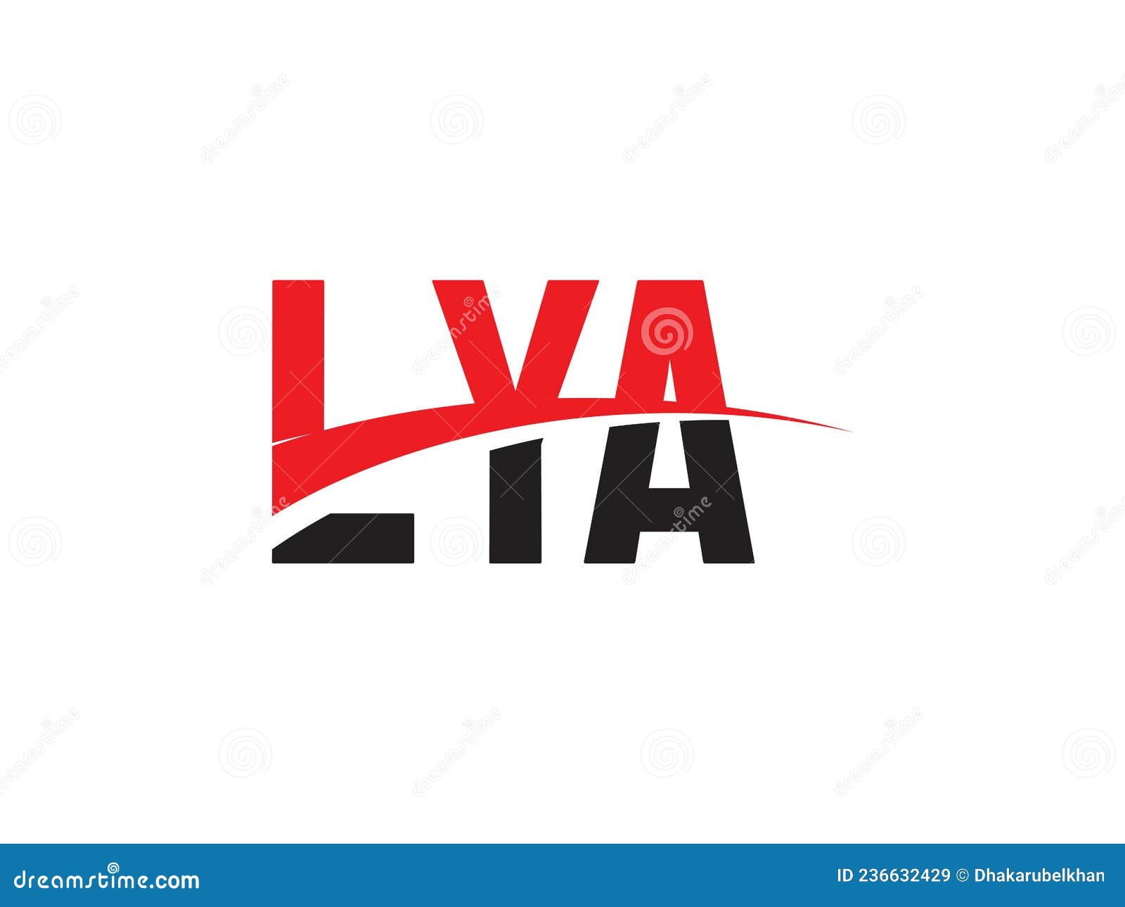 LYA Letter Initial Logo Design Stock Vector - Illustration of swoosh ...