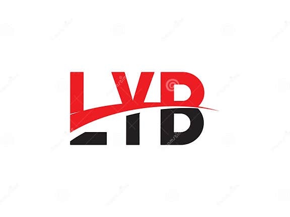 LYB Letter Initial Logo Design Stock Vector - Illustration of black ...