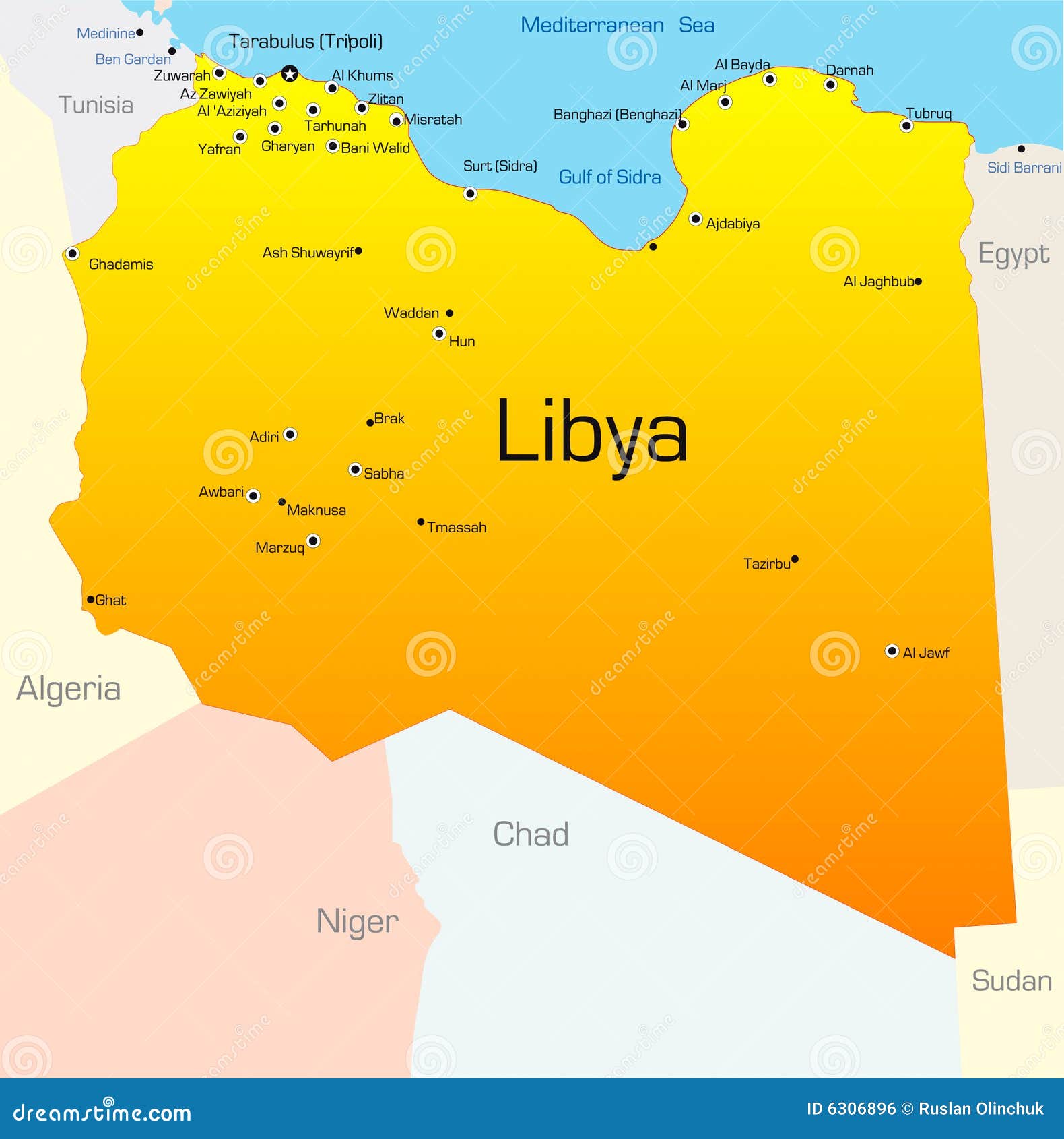 Lybia Vector Illustration | CartoonDealer.com #6306896