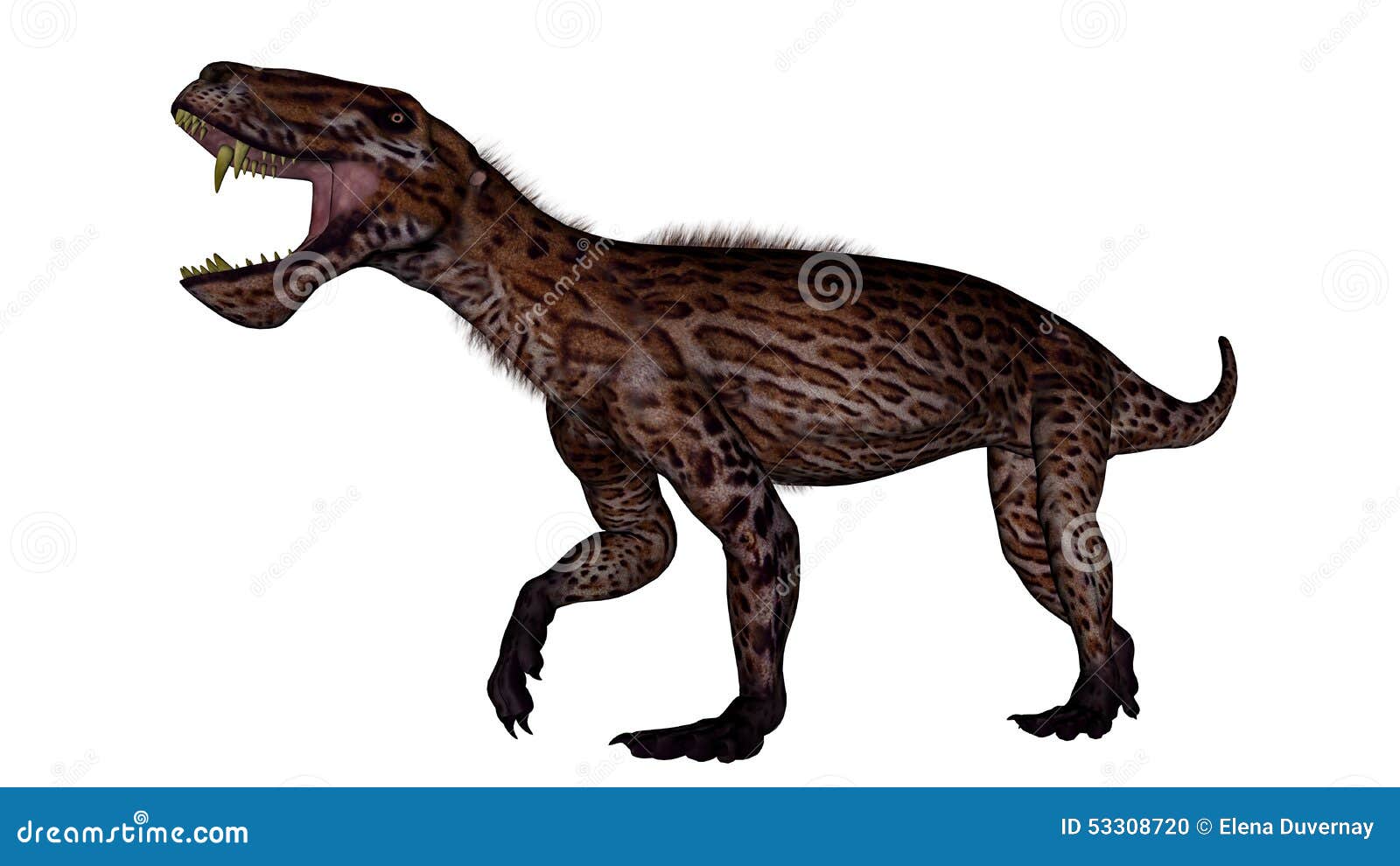 Lycaenops Isolated Dinosaur 3d Render Stock Image | CartoonDealer.com ...
