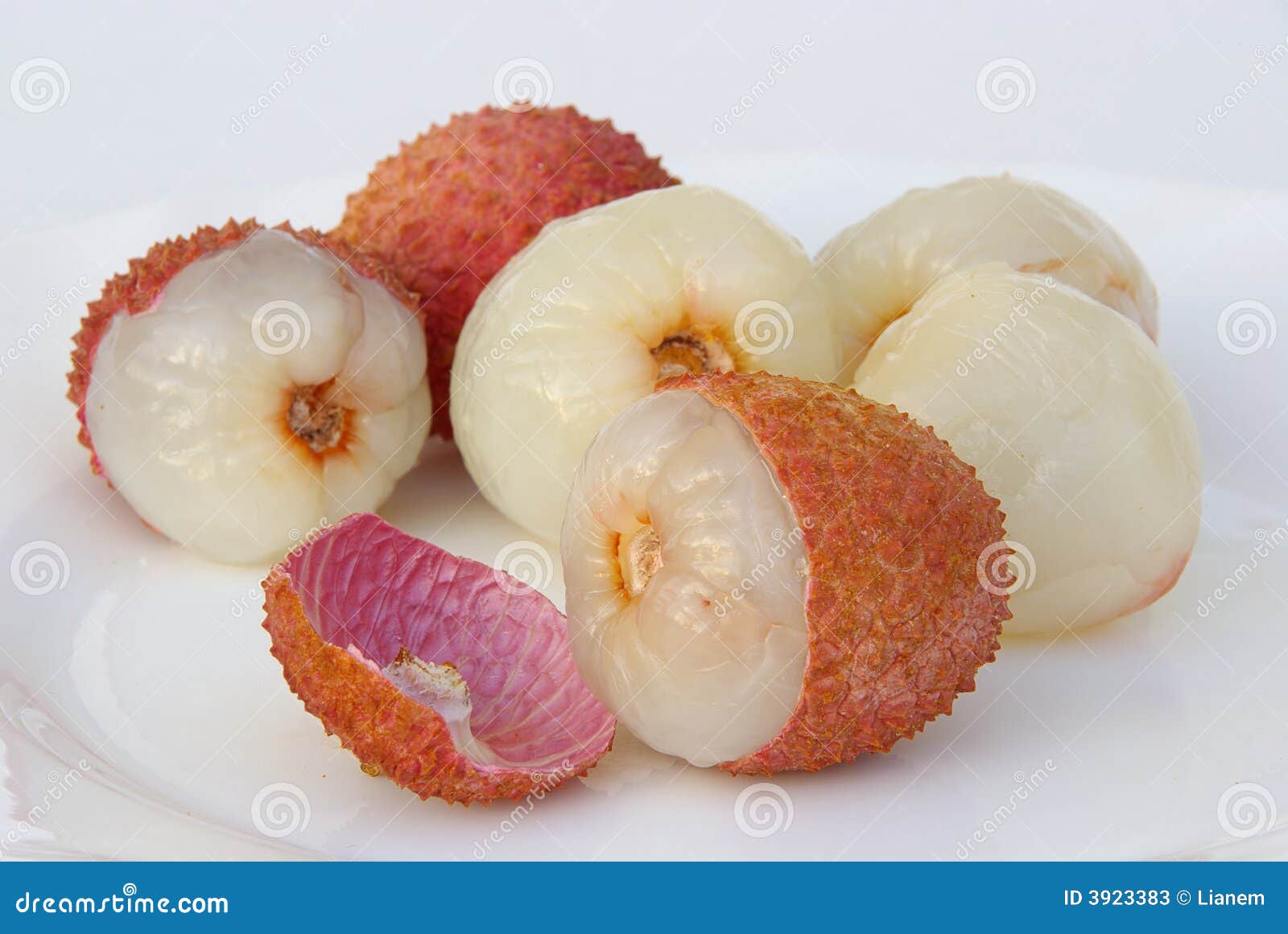 Lychee stock image. Image of exotic, seed, isolated, juicy - 3923383