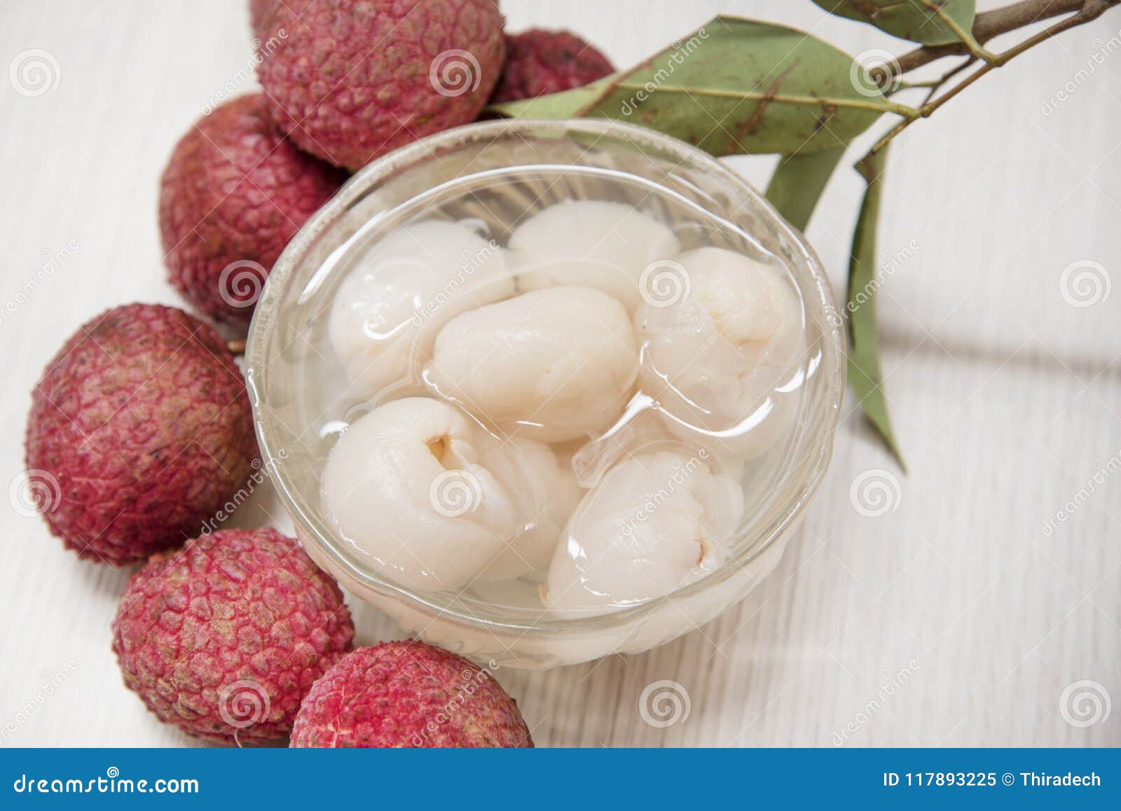 Lychee Casing in the Cup and Fruit. Stock Image - Image of asian, glass ...
