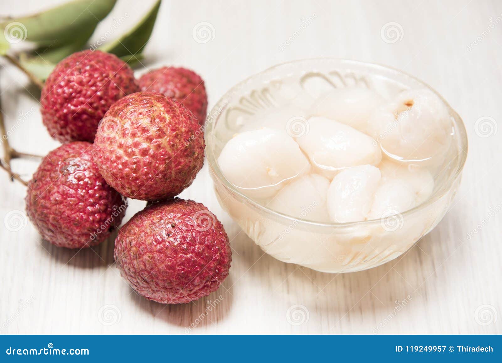 Lychee Casing in the Cup and Fruit. Stock Image - Image of nature ...