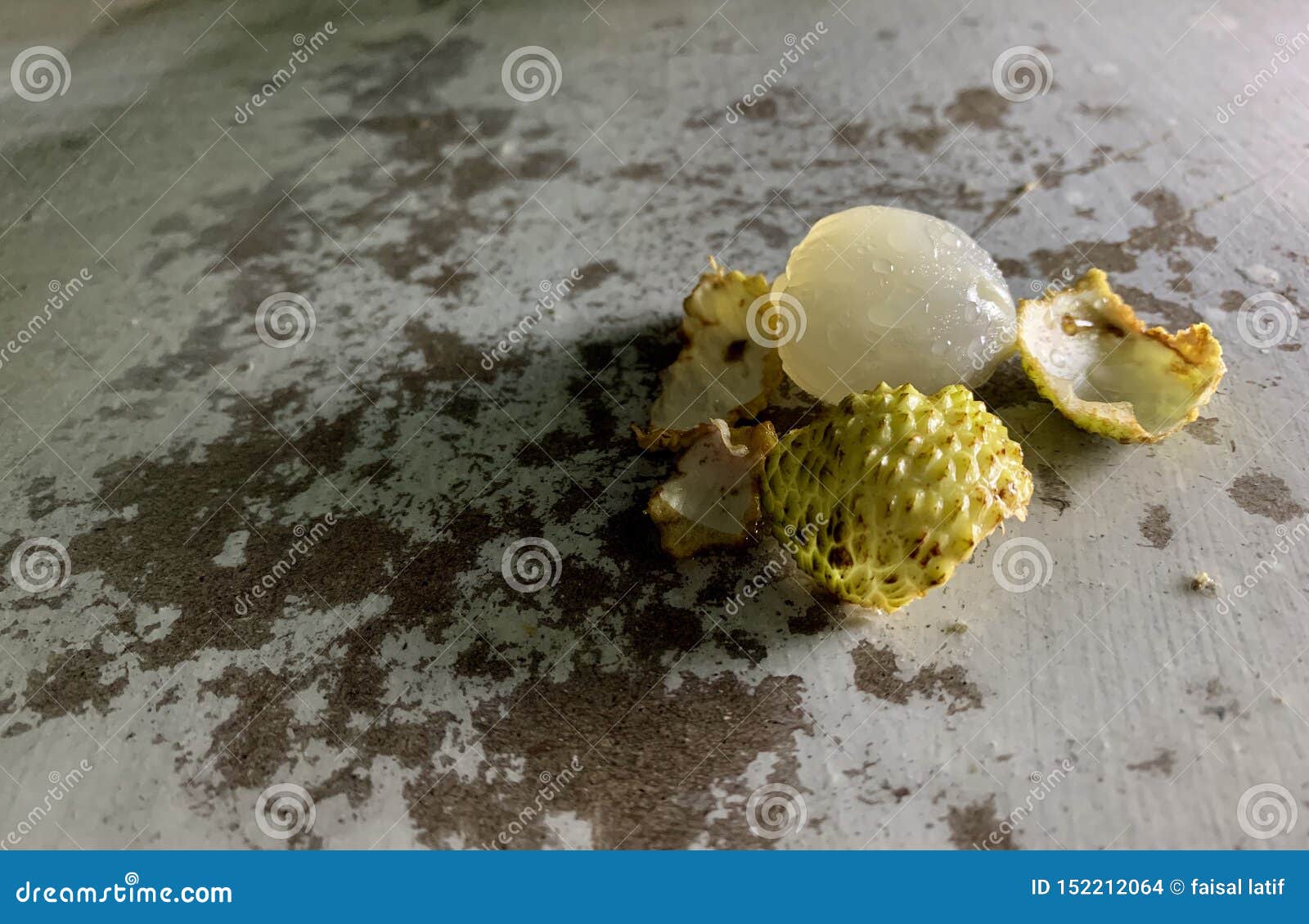Lychee with Drops of Water on a Rustic Background.Food Photography ...