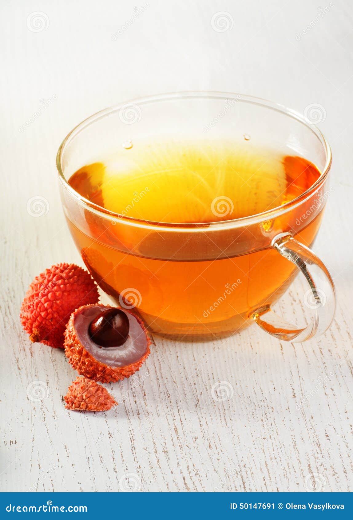 Lychee Fruit with Cup of Tea Stock Image - Image of delicious, diet ...