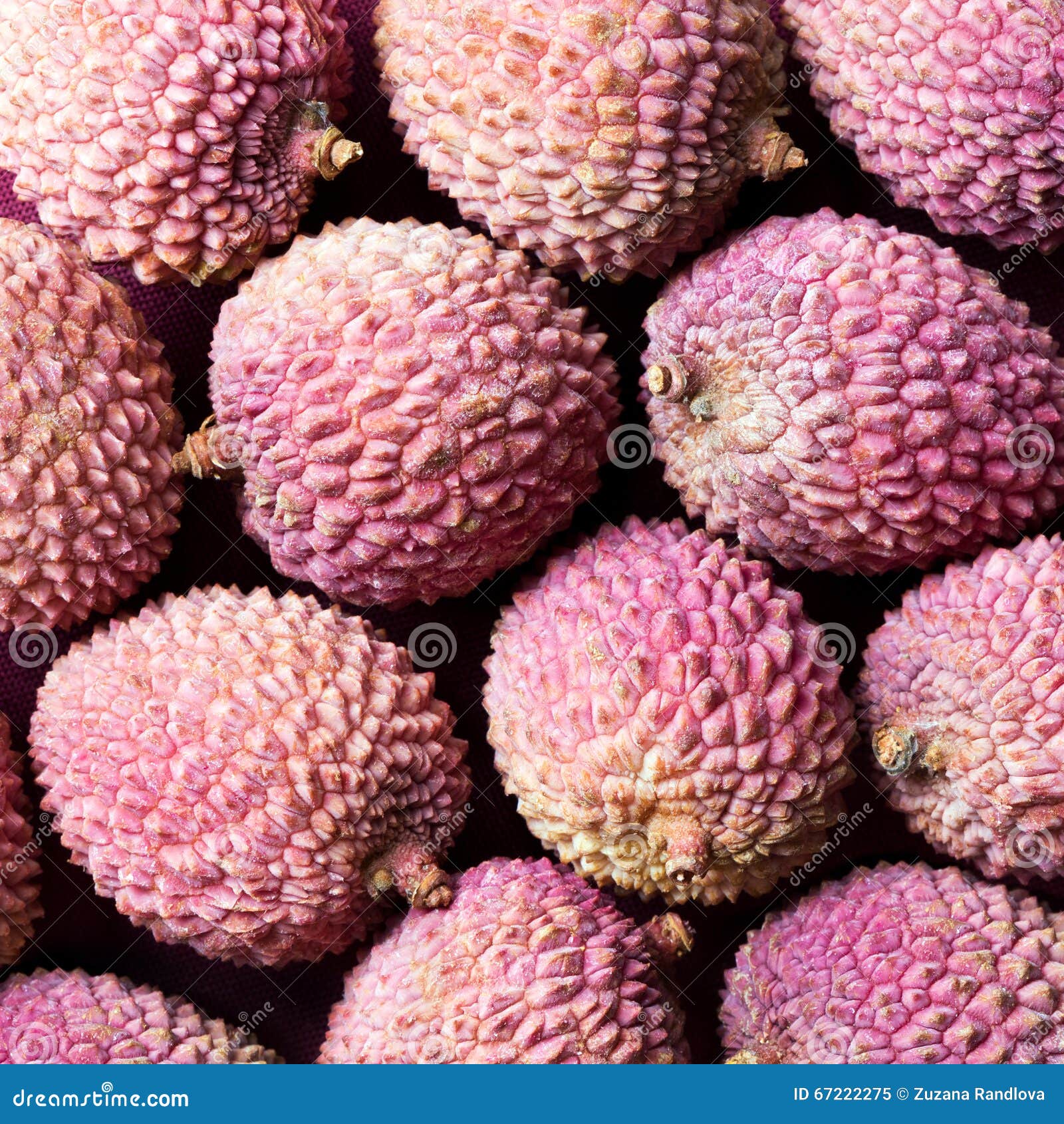 Lychee Fruit (litchi, Liechee, or Lichee) Stock Image - Image of ...