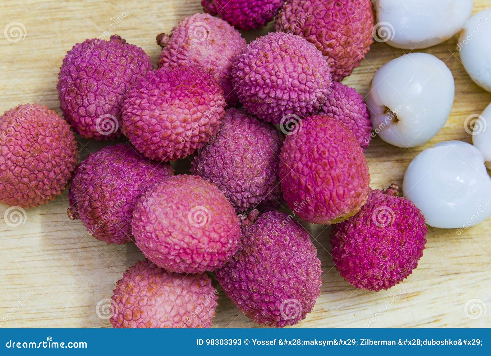 Lychee Fruit, Lychee or Chinese or Chinese Plum. Stock Image - Image of ...