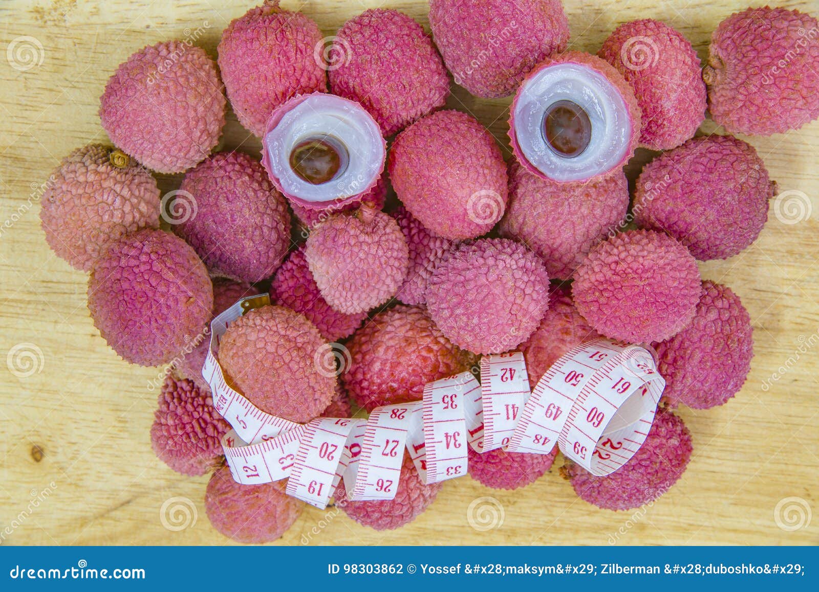 Lychee Fruit, Lychee or Chinese or Chinese Plum. Stock Photo - Image of ...