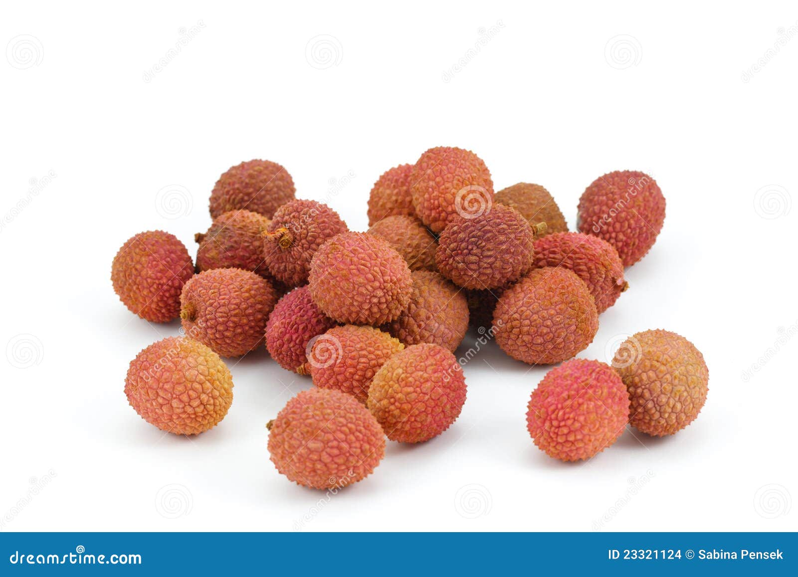 Lychee Fruit on White Background, Stock Photo - Image of lychee ...