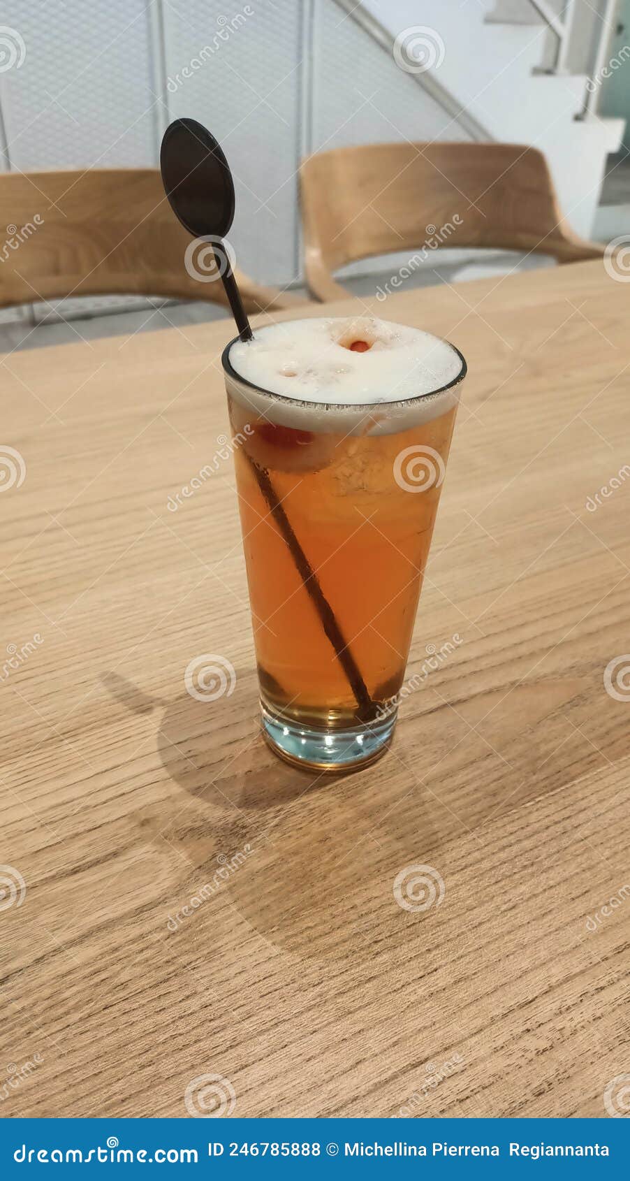 Lychee Iced Tea - Es Teh Leci Stock Photo - Image of leci, lychee ...