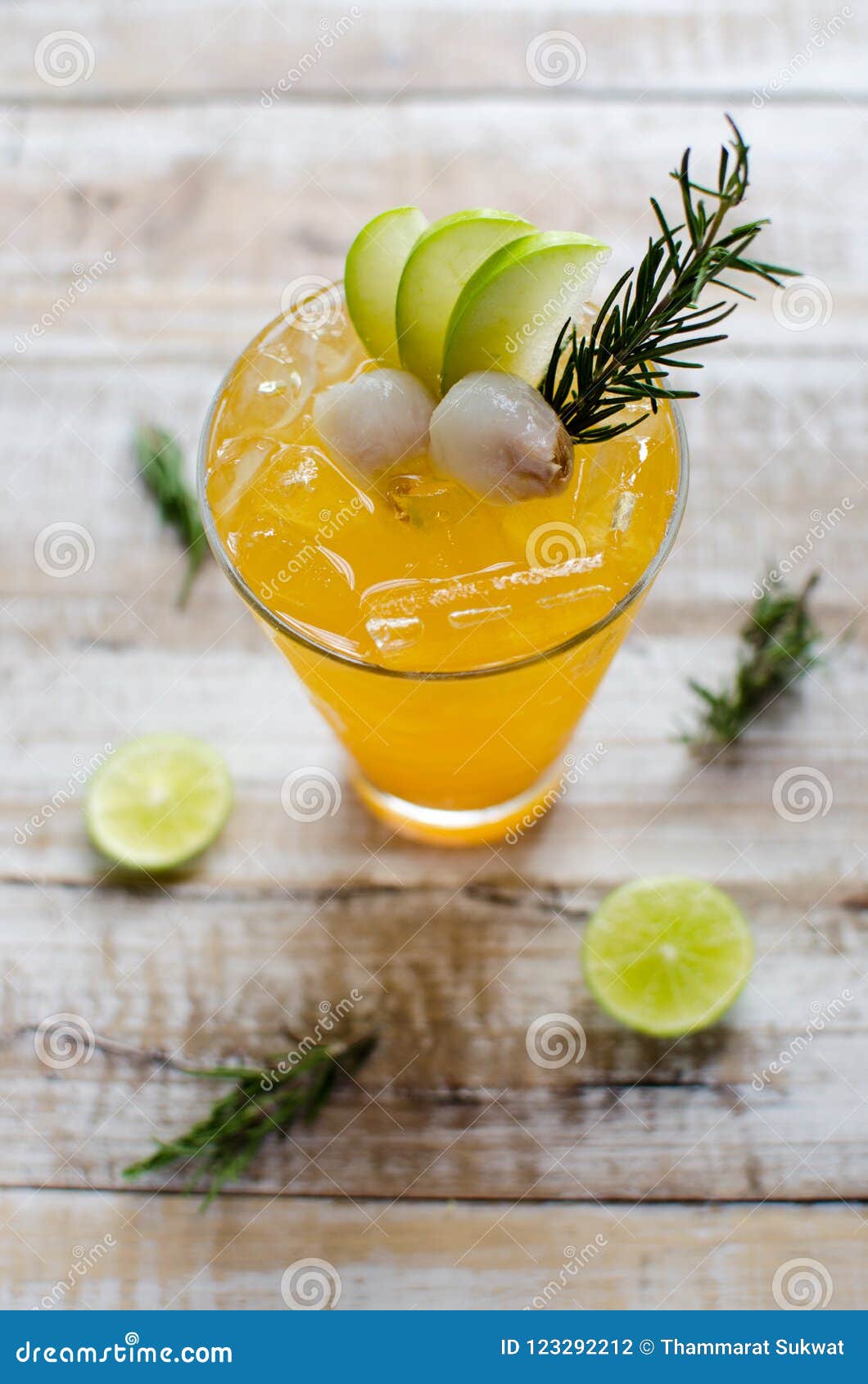 Lychee iced tea stock photo. Image of rosemary, sweet - 123292212