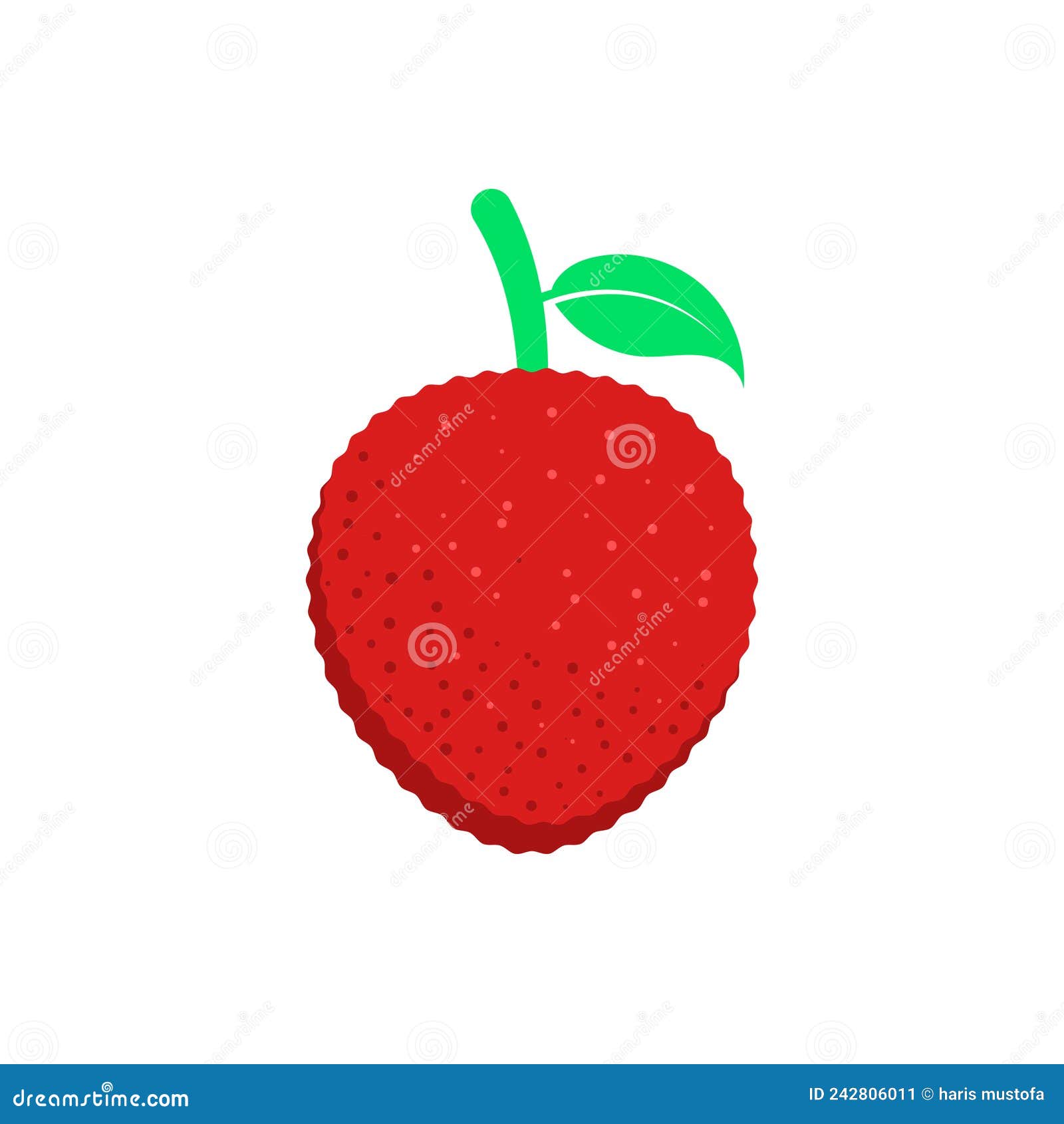 Lychee Icon Design Template Vector Isolated Illustration Stock Vector ...