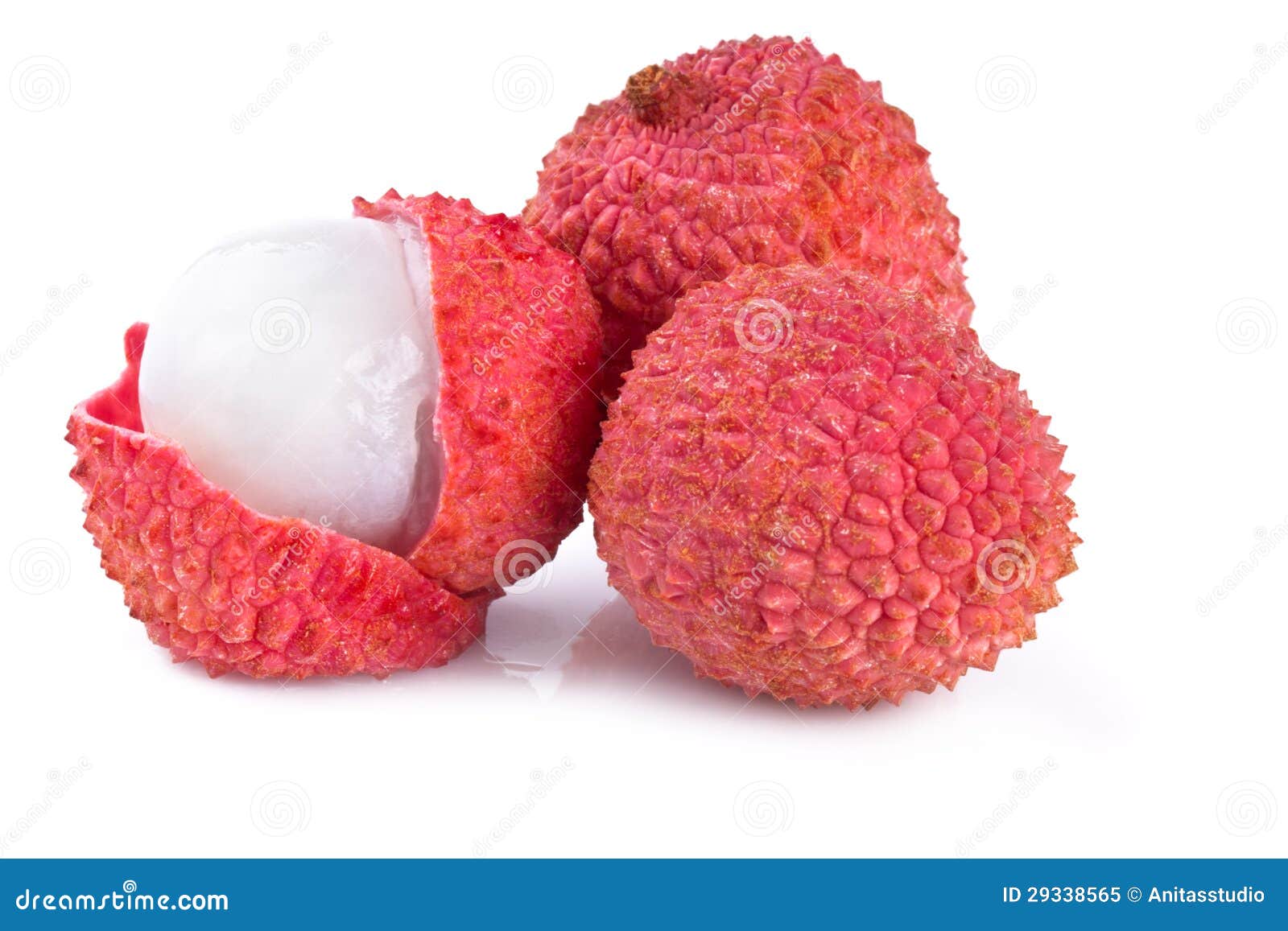 Lychee isolated on white stock image. Image of food, lychee - 29338565