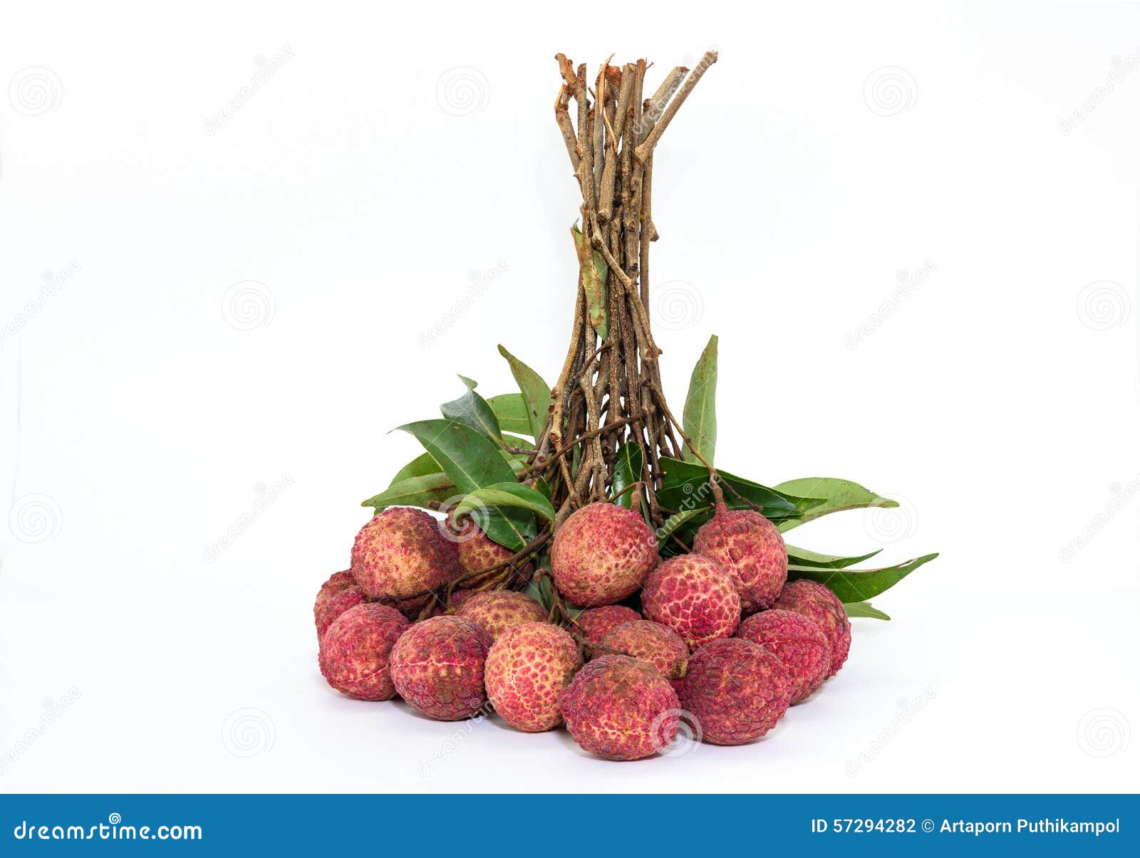 Lychee Isolated on White Background Stock Photo - Image of lychee ...